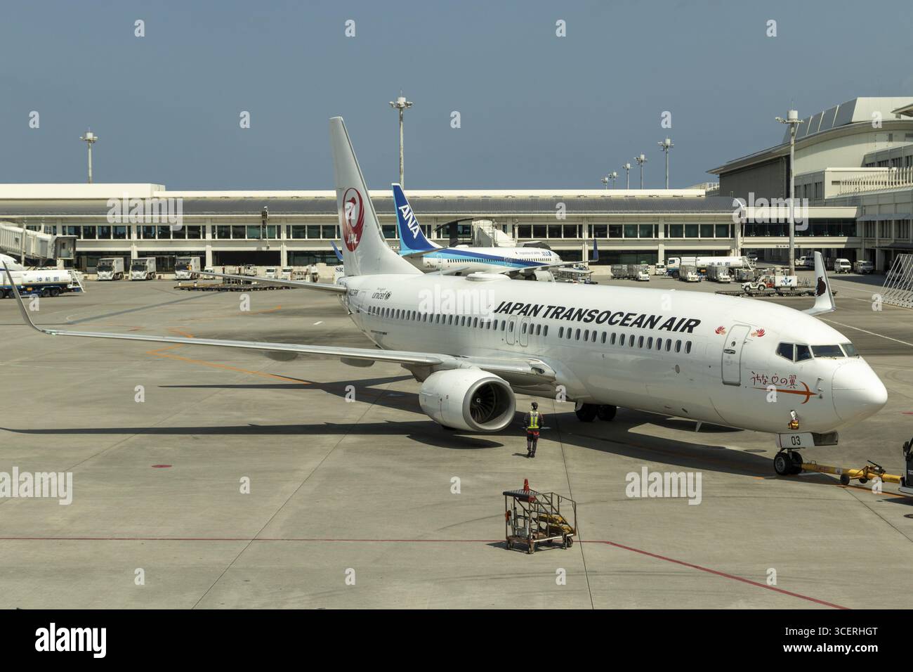 Passenger aircraft Boeing 737-800 of Japan Transocean Air, Japan ...