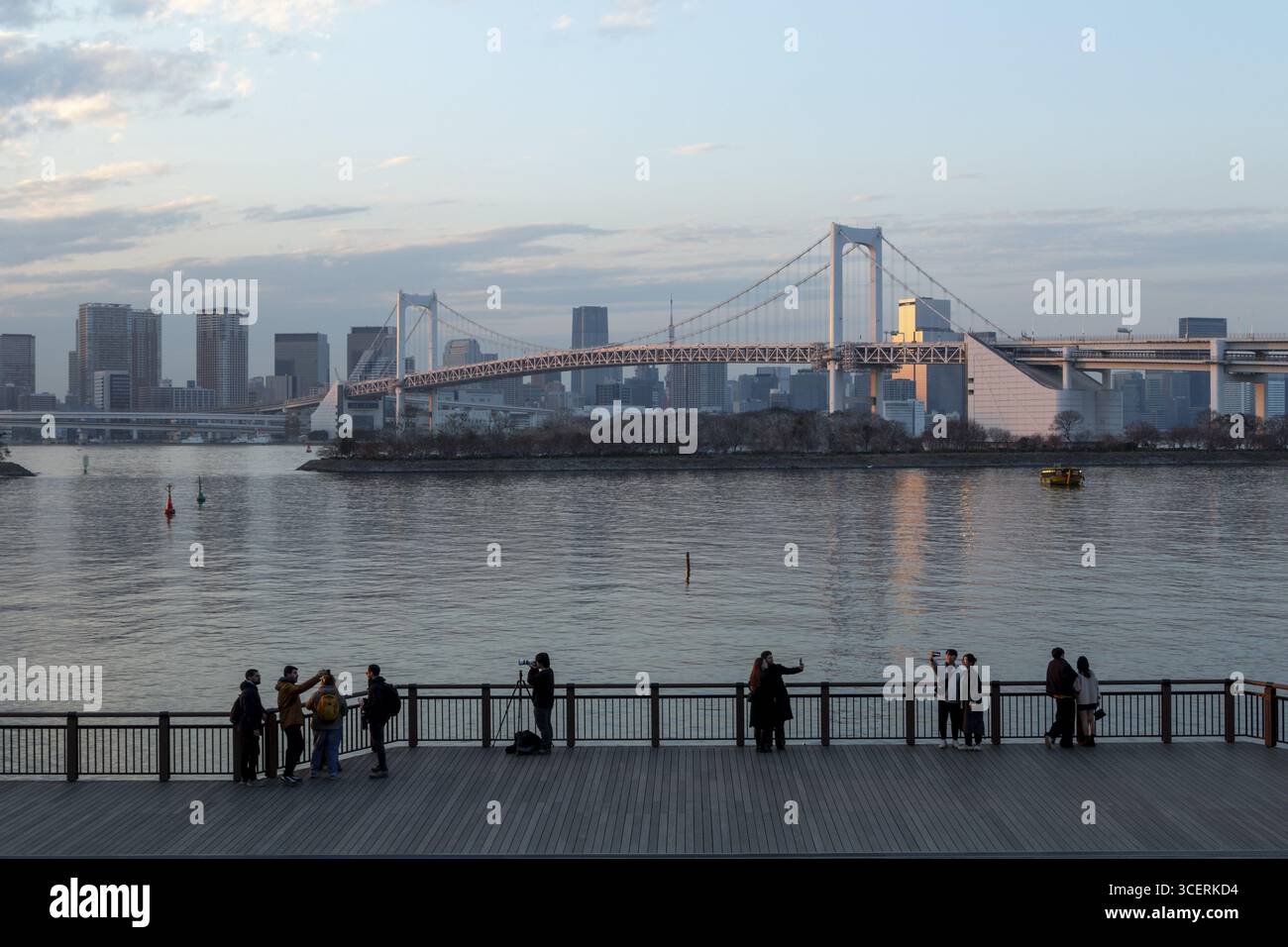 Landmark, architecture, tourists on the promenade with a view of the ...