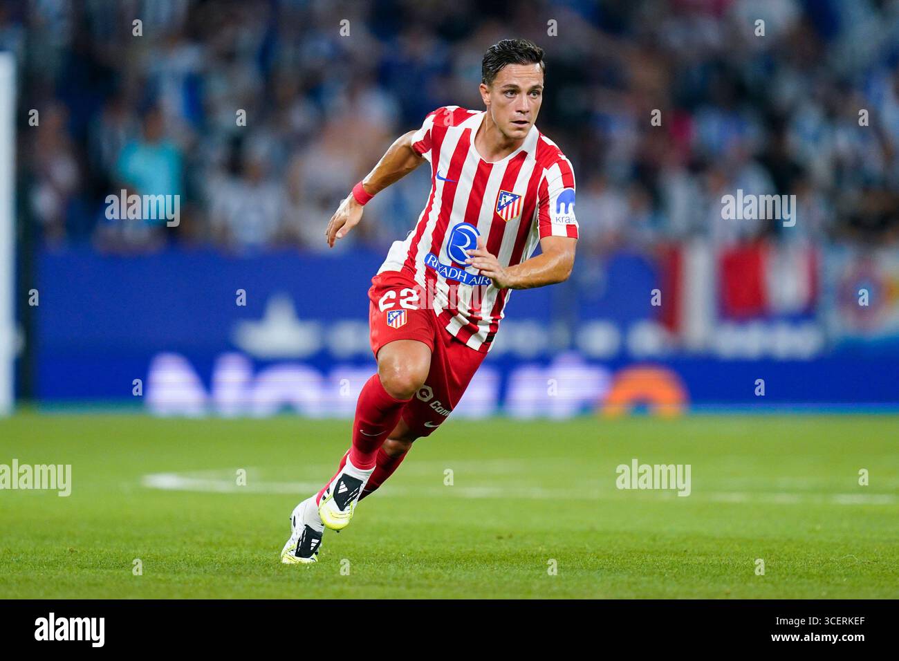 Barcelona, Spain. 17th Aug, 2025. Giacomo Raspadori of Atletico de ...