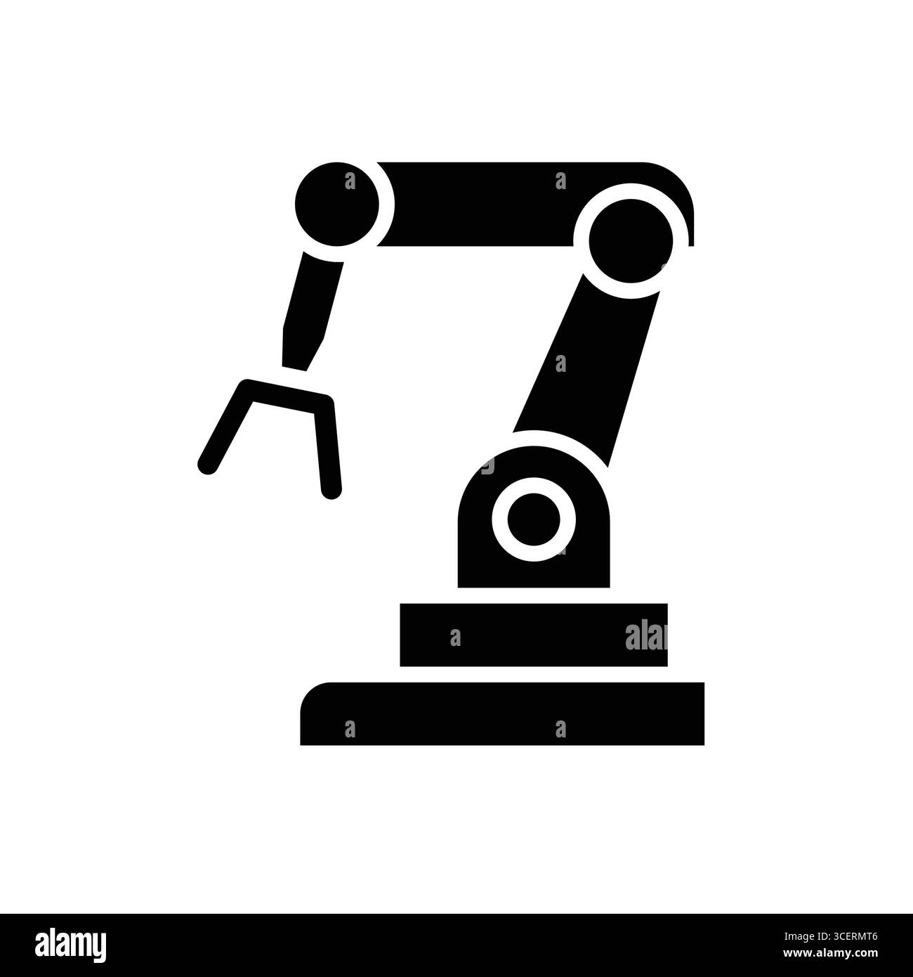 Robotic arm factory process Black and White Stock Photos & Images - Alamy