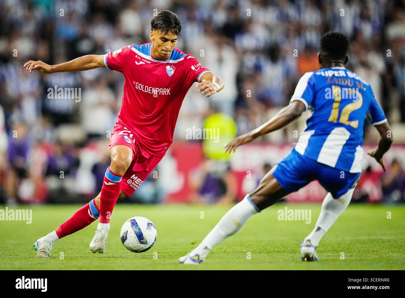 Barcelos, Portugal. 18th Aug, 2025. Hevertton SANTOS of Gil Vicente FC ...