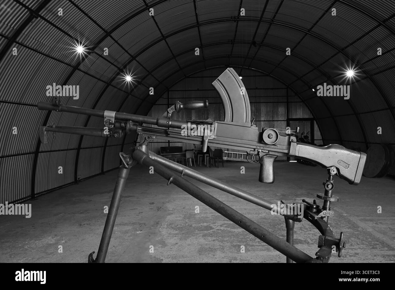 Bren Gun on a tripod Stock Photo - Alamy
