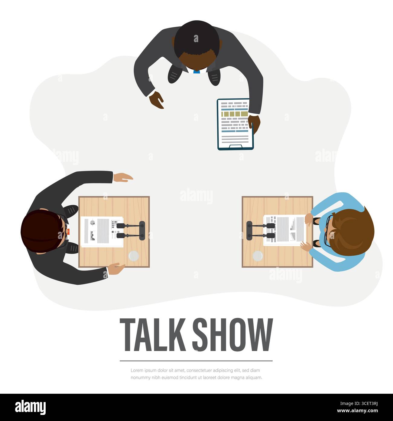 Live television debate Stock Vector Images - Alamy