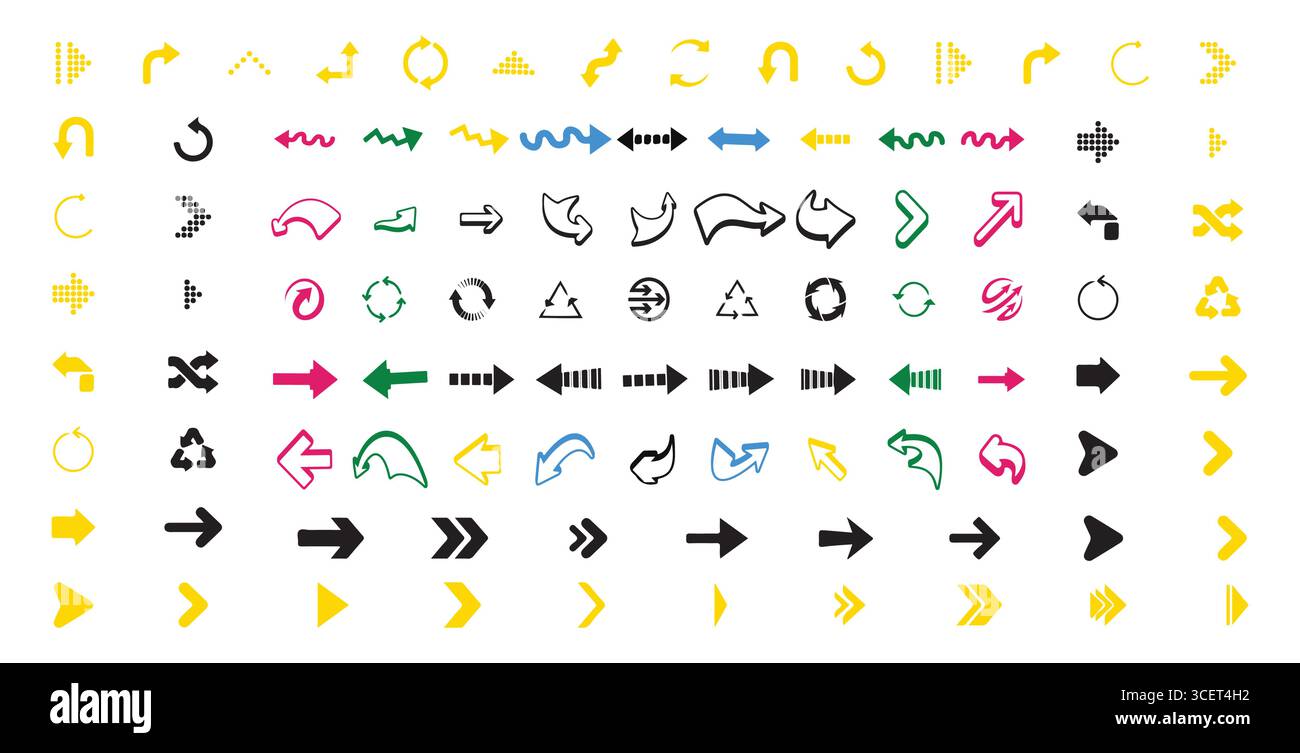 Download buttons collection cursor Cut Out Stock Images & Pictures - Alamy