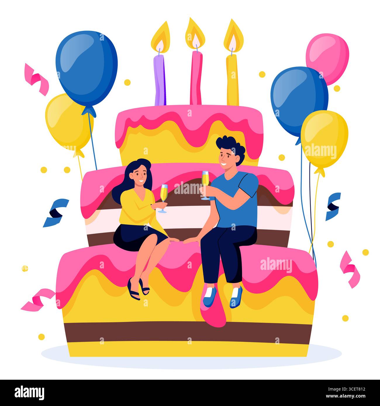 Big party celebration Cut Out Stock Images & Pictures - Alamy