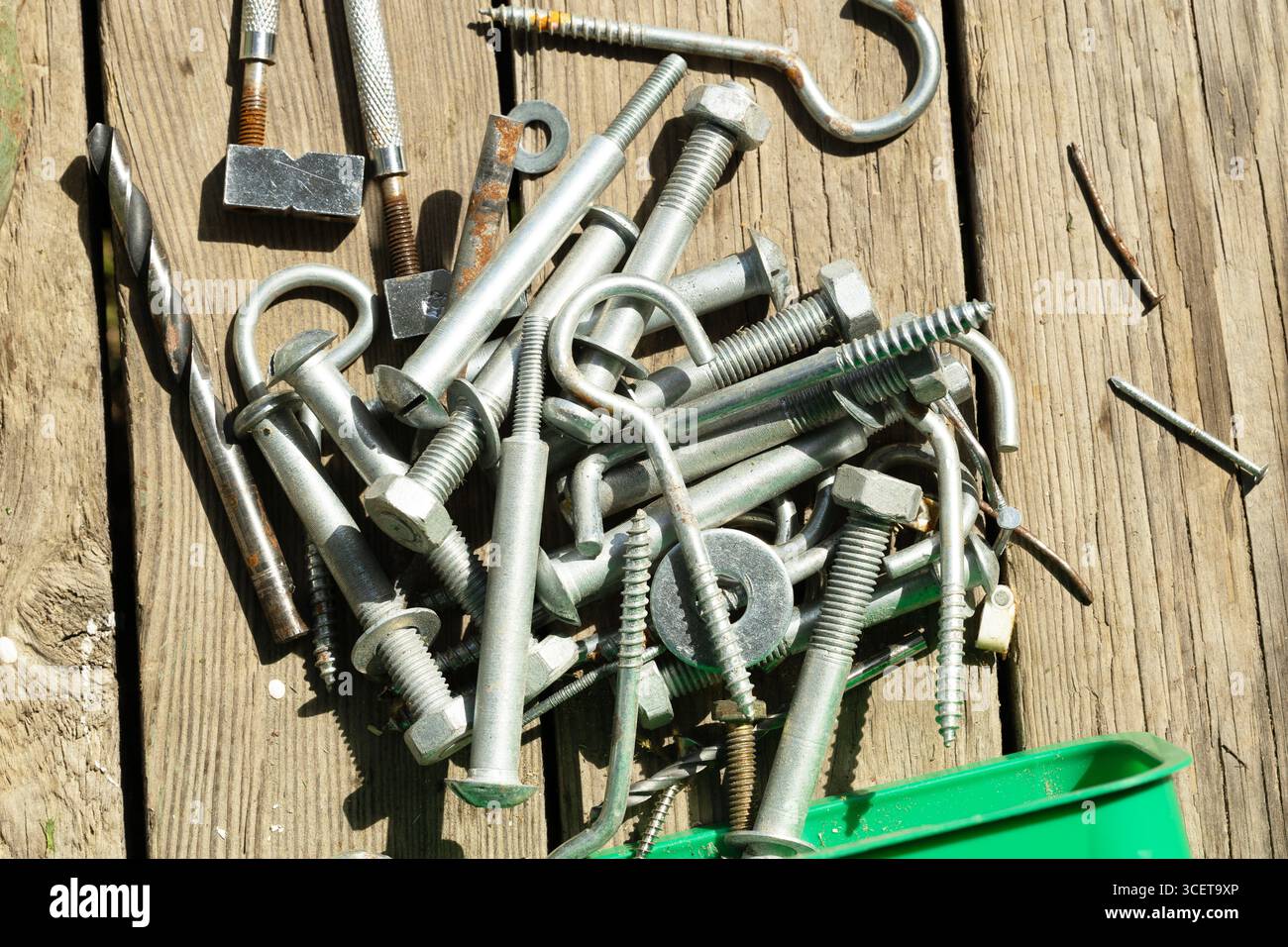 Collection metal fasteners including bolts hi-res stock photography and ...