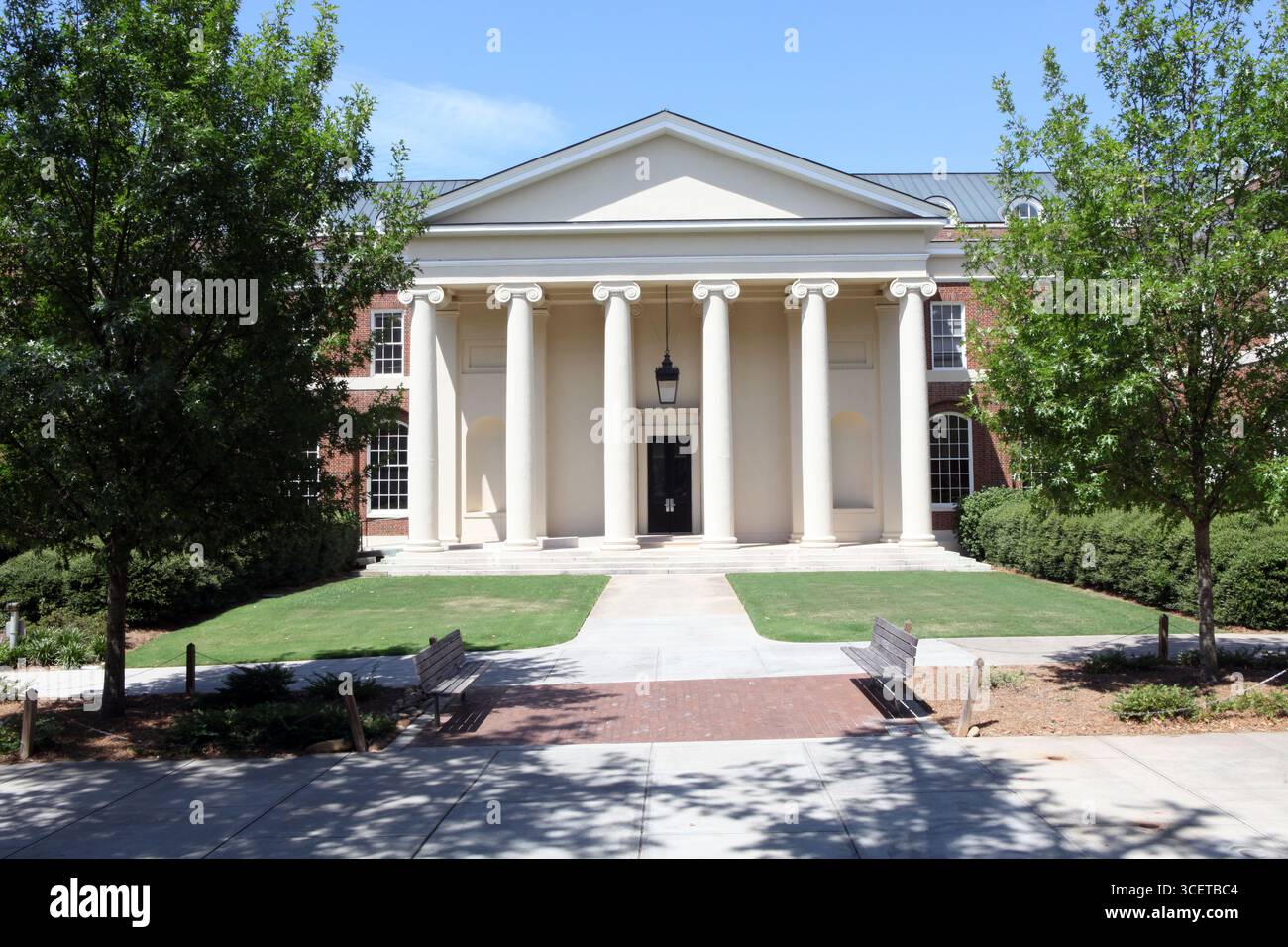 A view of the Historic North Campus at the University of Georgia in ...
