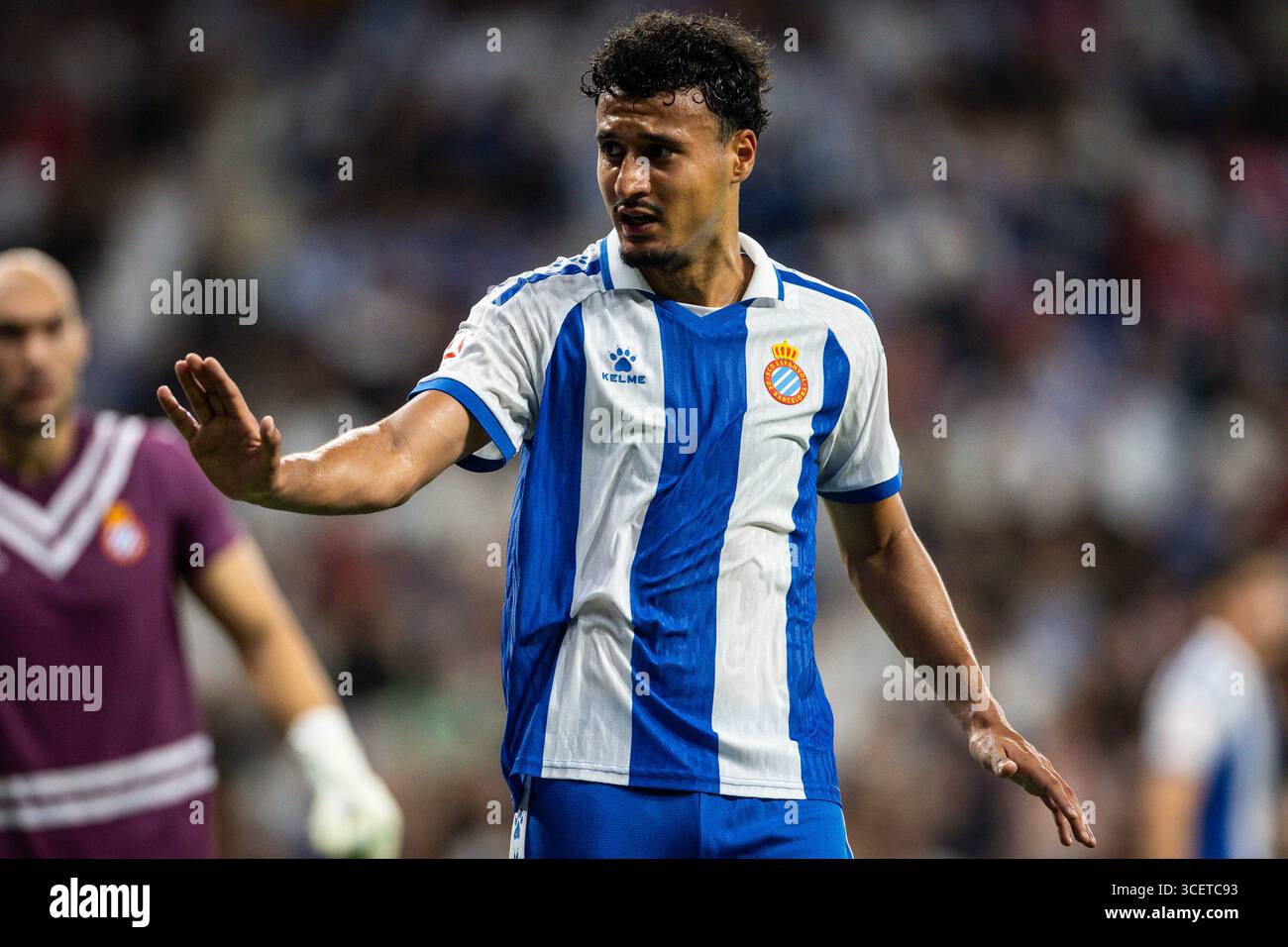 Omar EL HILALI of Espanyol Barcelona during the Spanish championship La ...