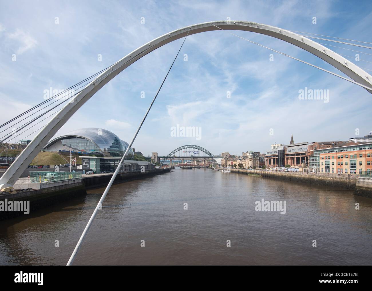 Millenium bridge newcastele hi-res stock photography and images - Alamy