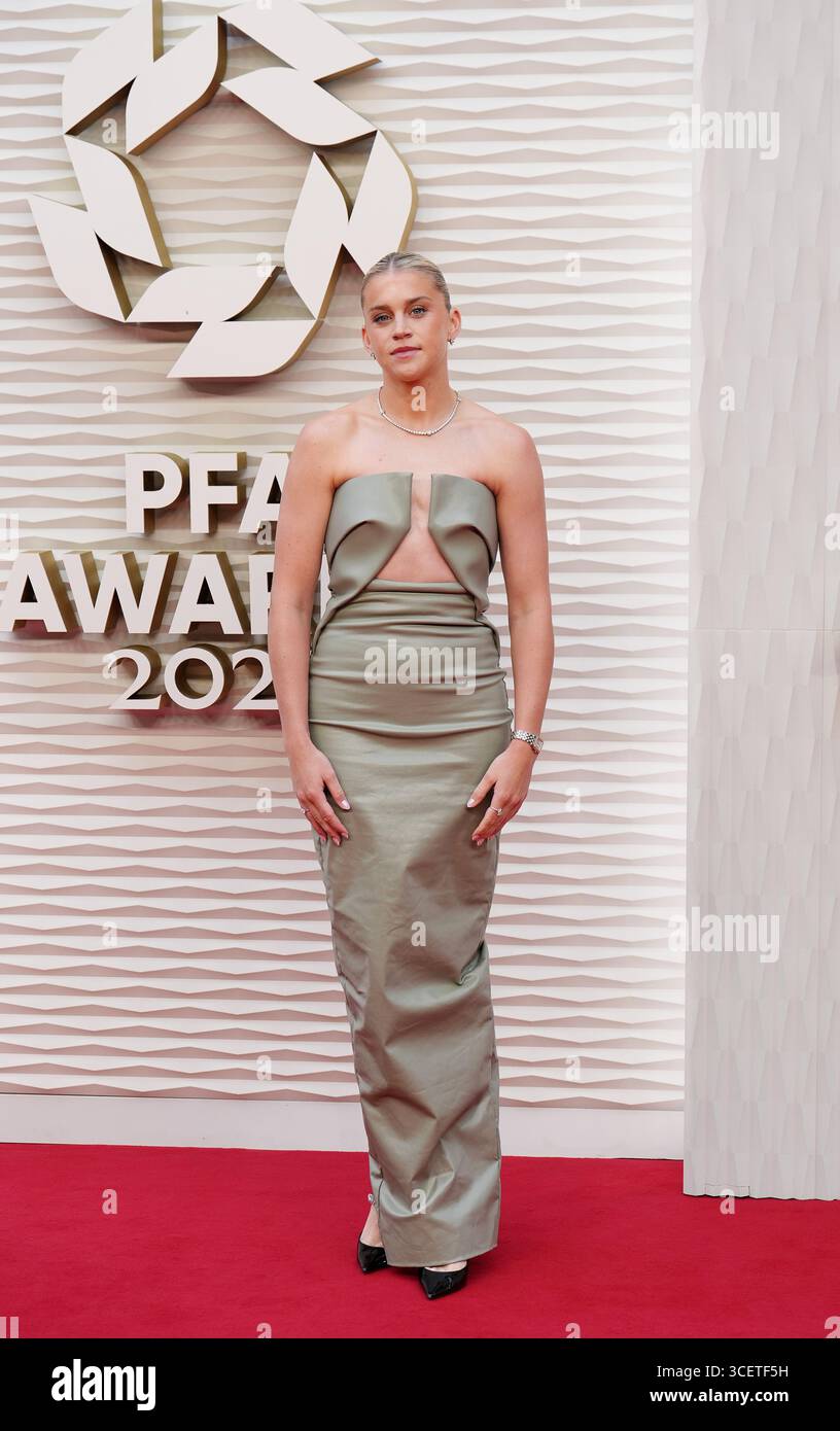 Alessia Russo arrives for the PFA Awards 2025 at Manchester Opera House. Picture date: Tuesday ...