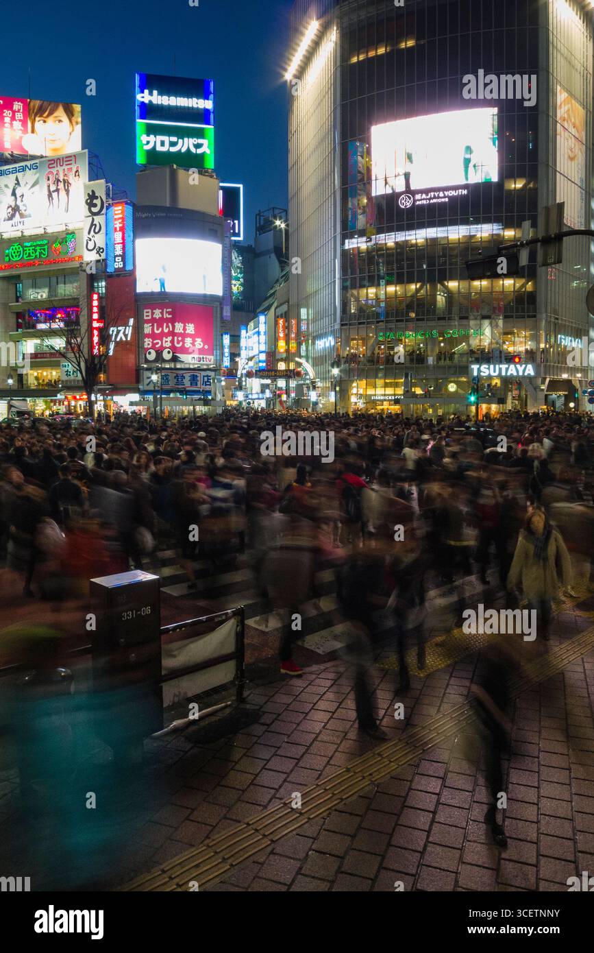 World busiest street crossing, Shibuya Station Crossing, Shibuya ...