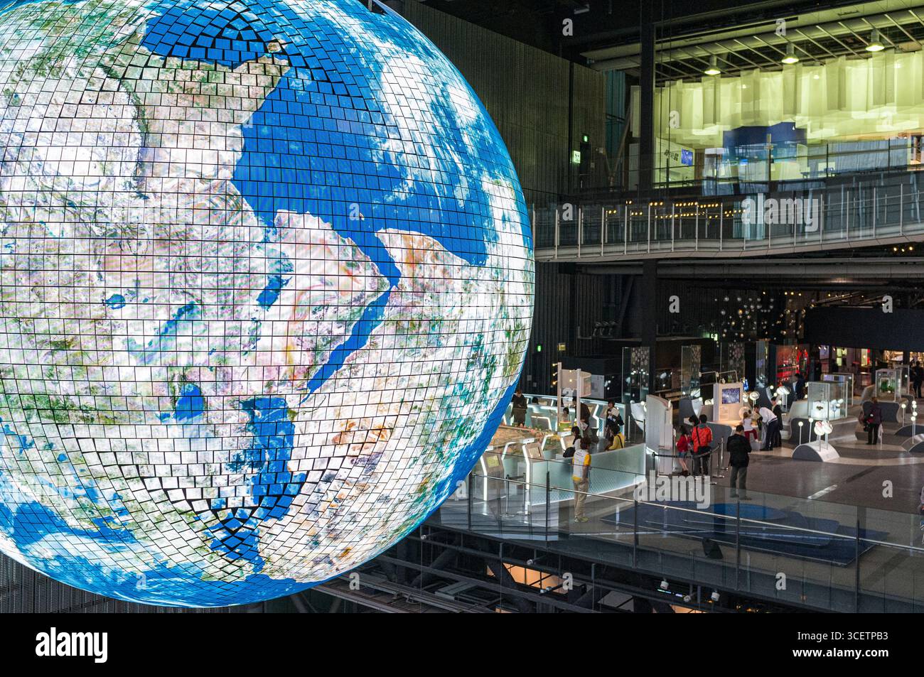 Large sphere called the Geo-Cosmos, Tunagari is covered with hundreds ...