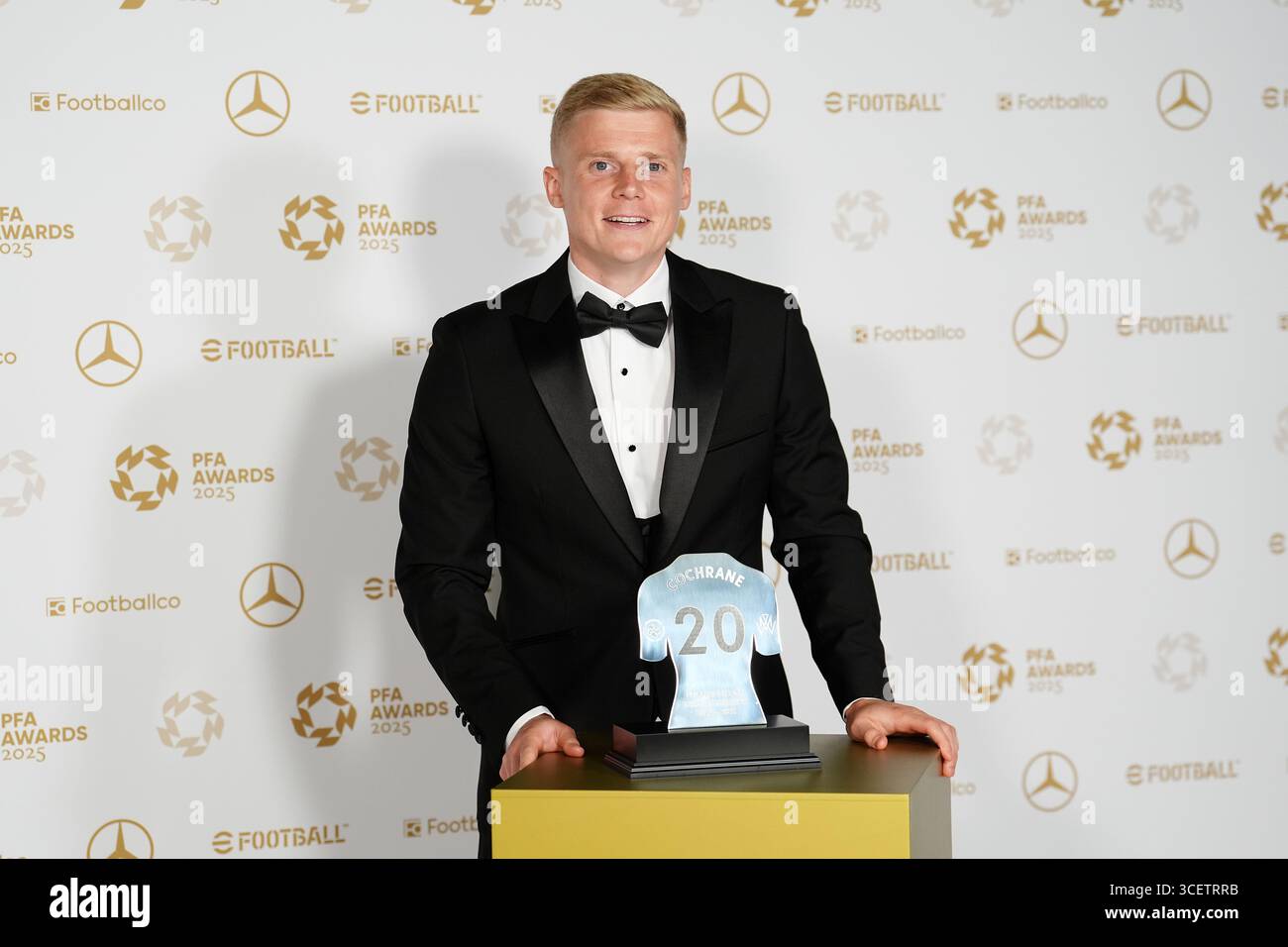 Alex Cochrane with his PFA League One Team Of The Year award during the ...