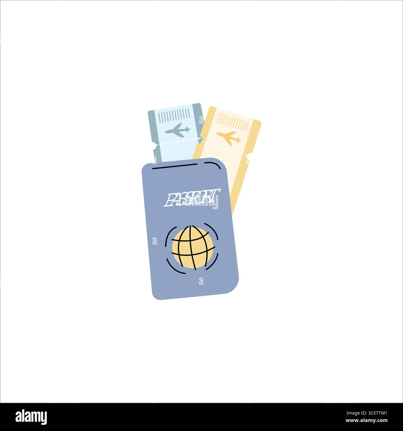 Passport control concept Stock Vector Images - Alamy