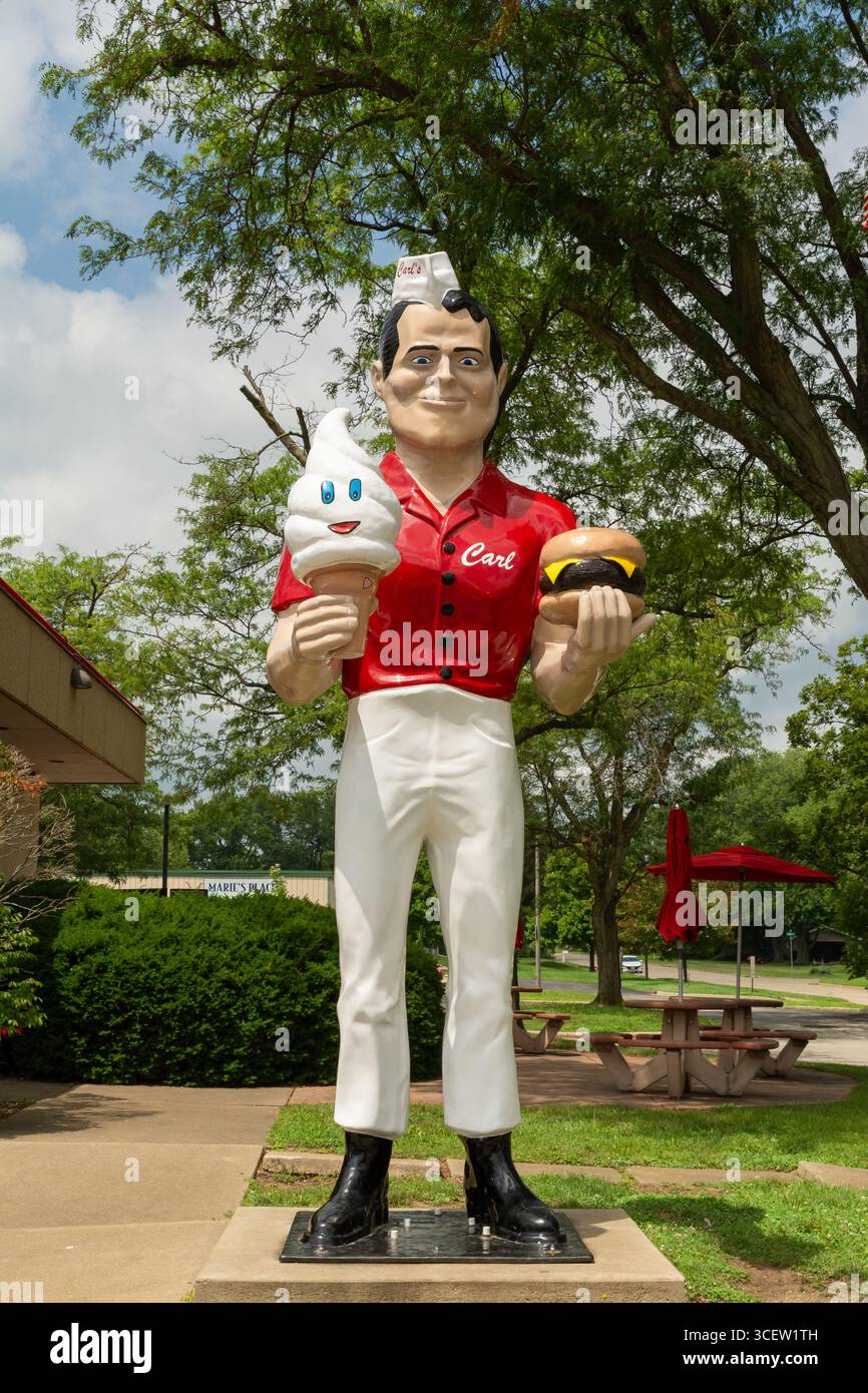 Normal, Illinois, USA - July 22nd 2025 - 15ft fiberglass Mark Cline ...