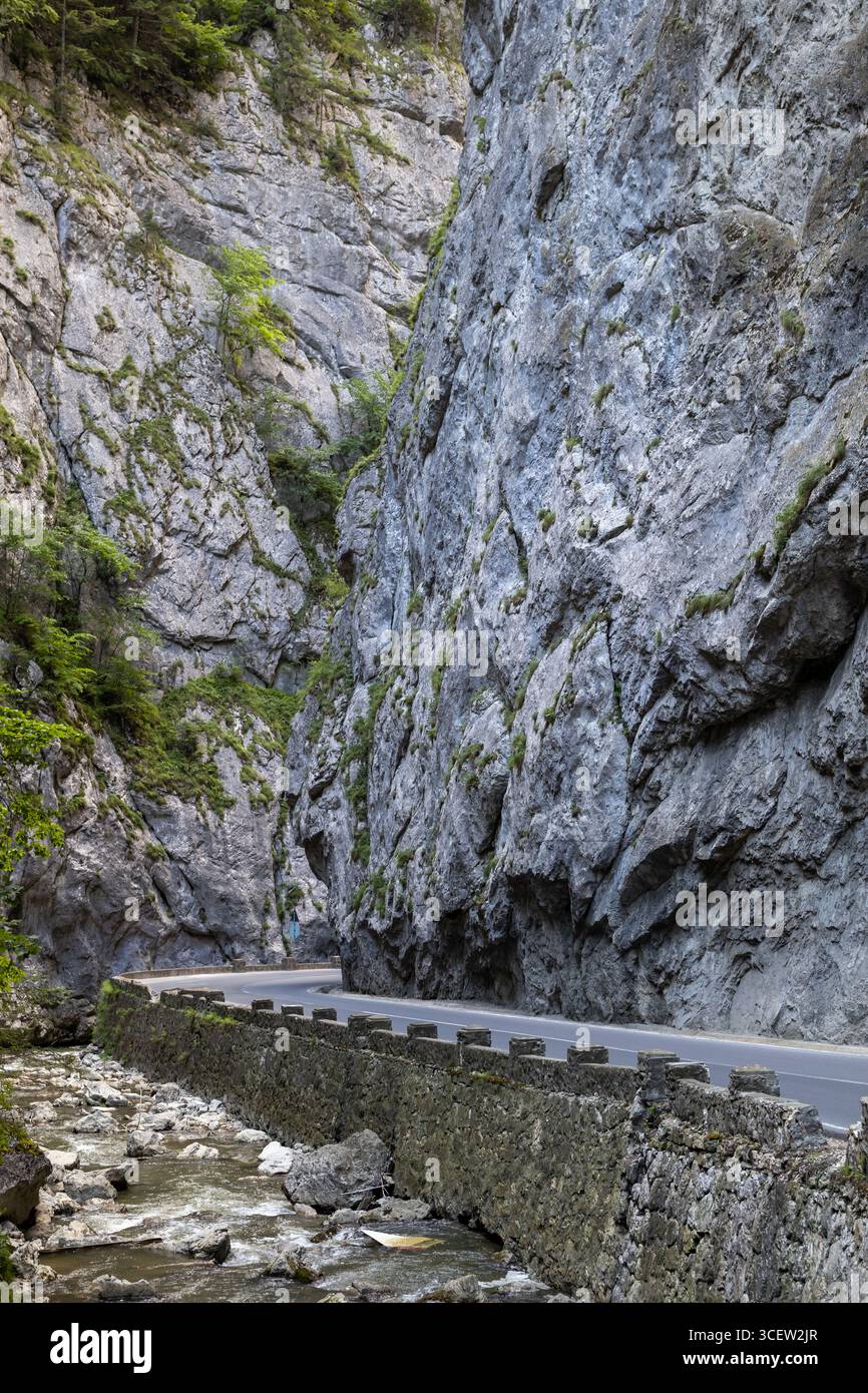 Bicaz Canyon (Cheile Bicazului) in Romania, showcasing the impressive ...