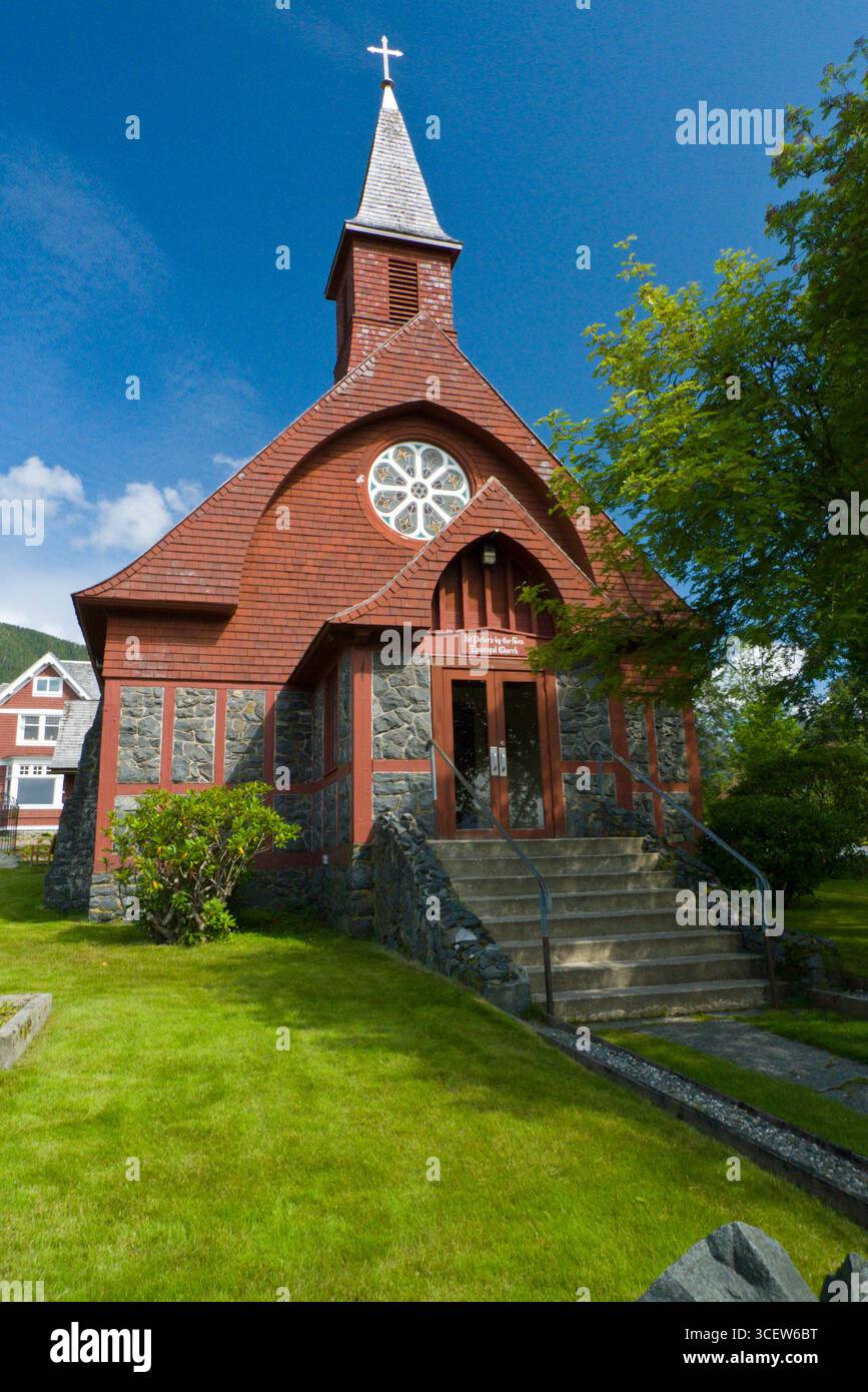St. Peter’s by the Sea Episcopal Church, Est. 1896, Lincoln Street, Sitka, Alaska, USA Stock ...