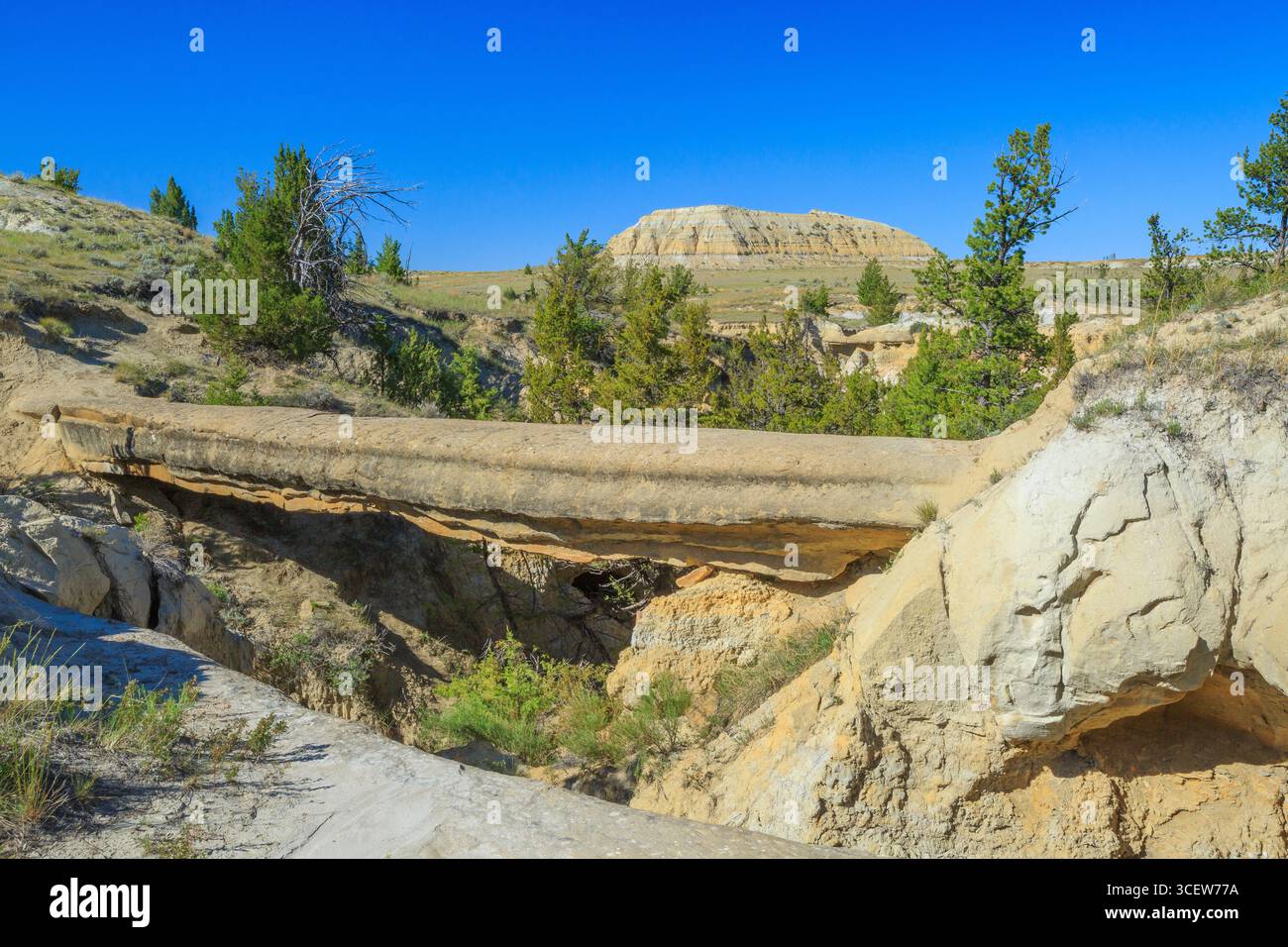 natural bridge in the terry badlands along the calypso trail near terry ...