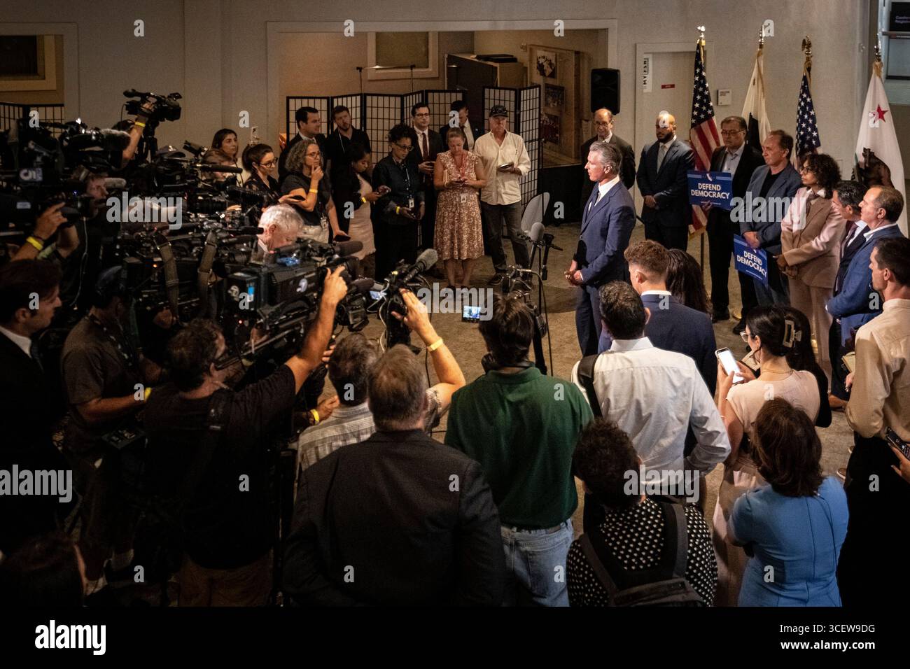 Gov. Gavin Newsom holds a news conference regarding proposed new ...