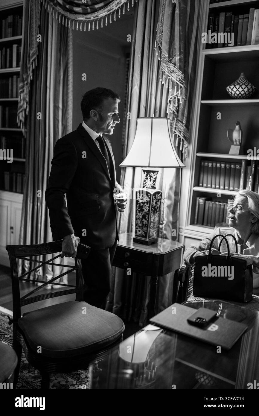 Washington, District Of Columbia, USA. 18th Aug, 2025. French President ...