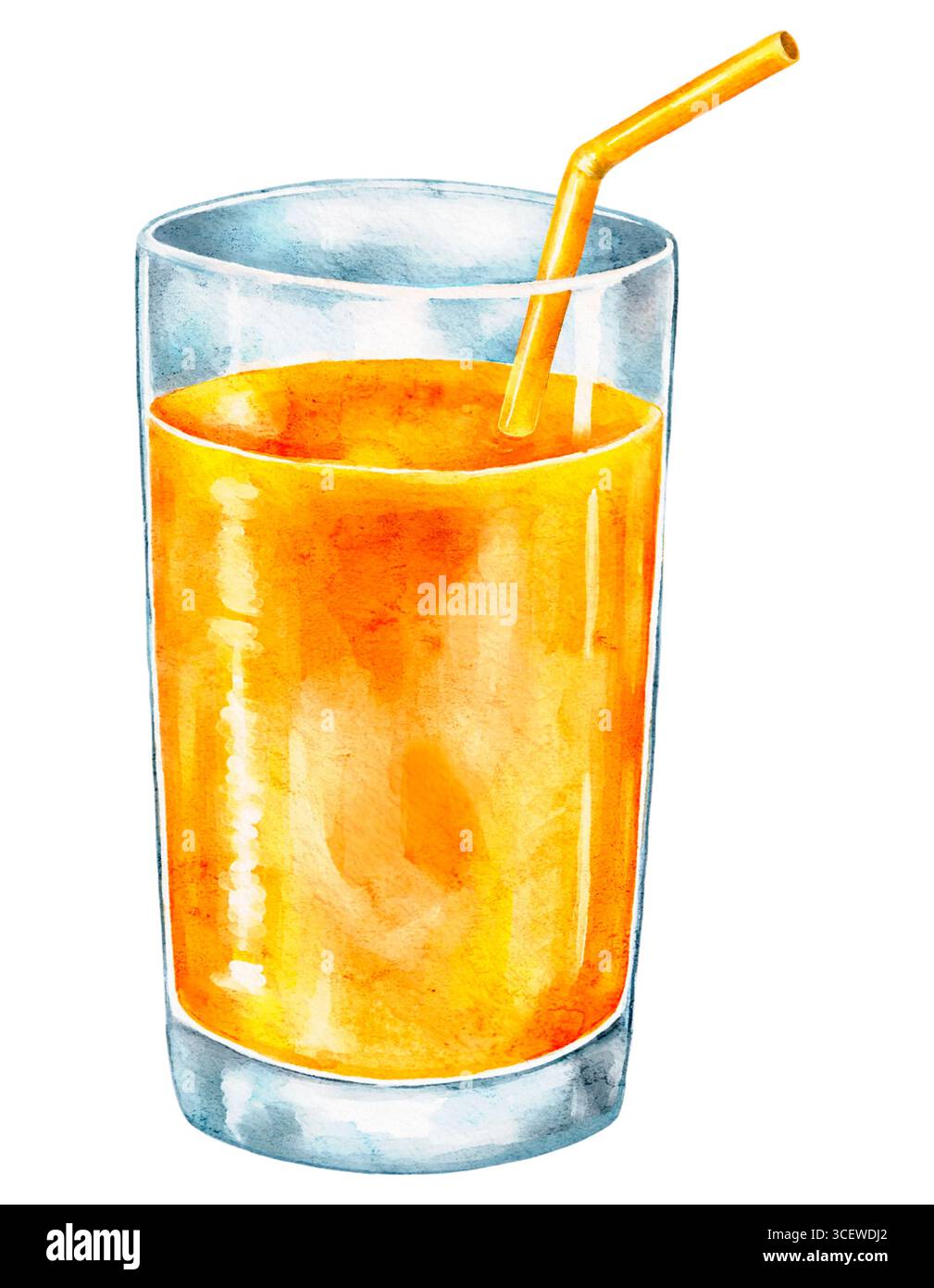Cold drink watercolor Cut Out Stock Images & Pictures - Alamy