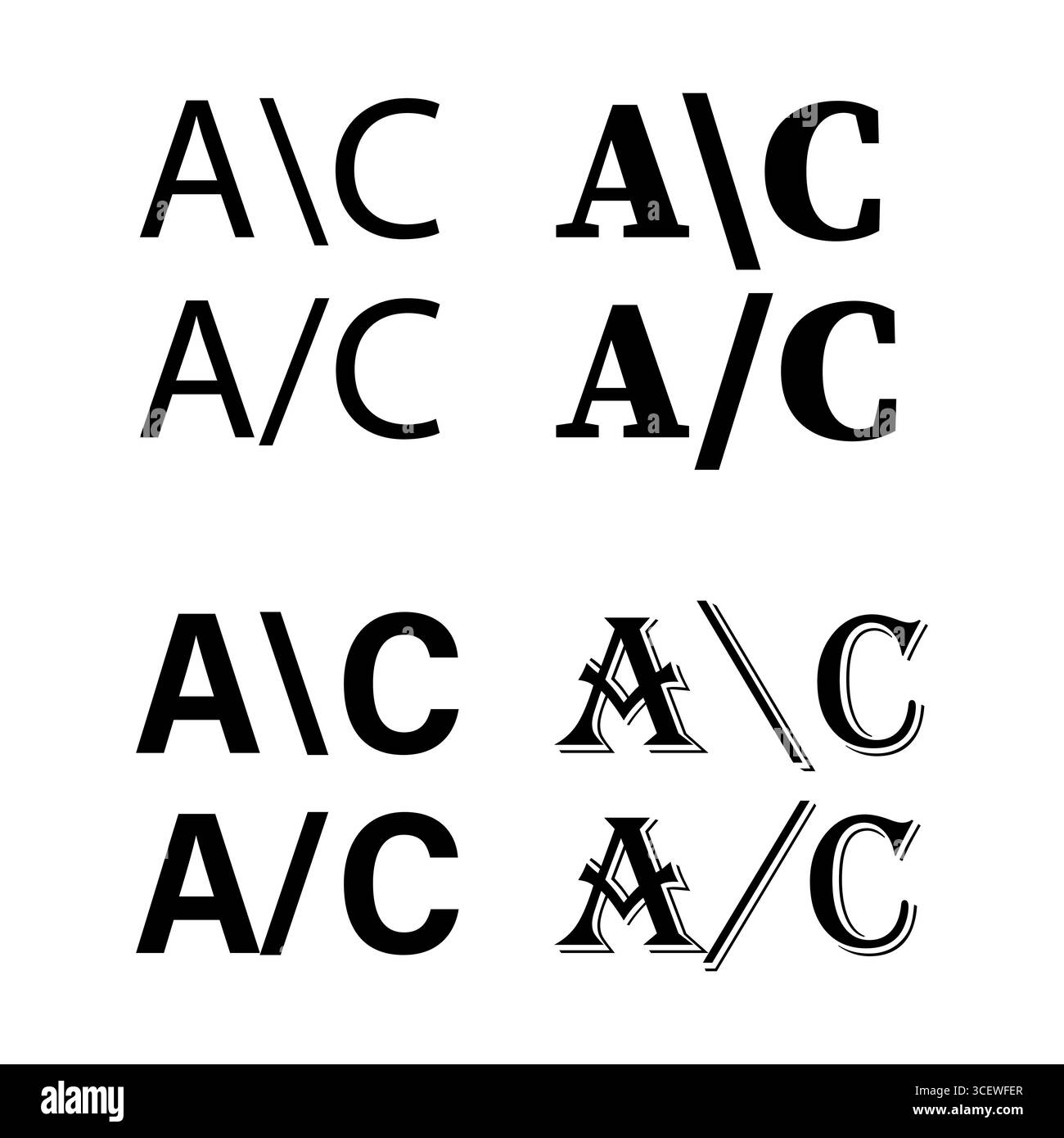 Account symbol illustration. A C letters Vector. User profile icon ...