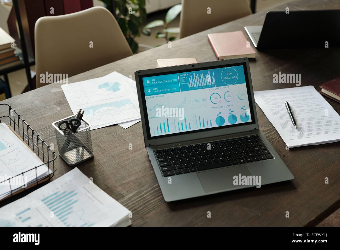 Displaying dashboard showing graph hi-res stock photography and images ...
