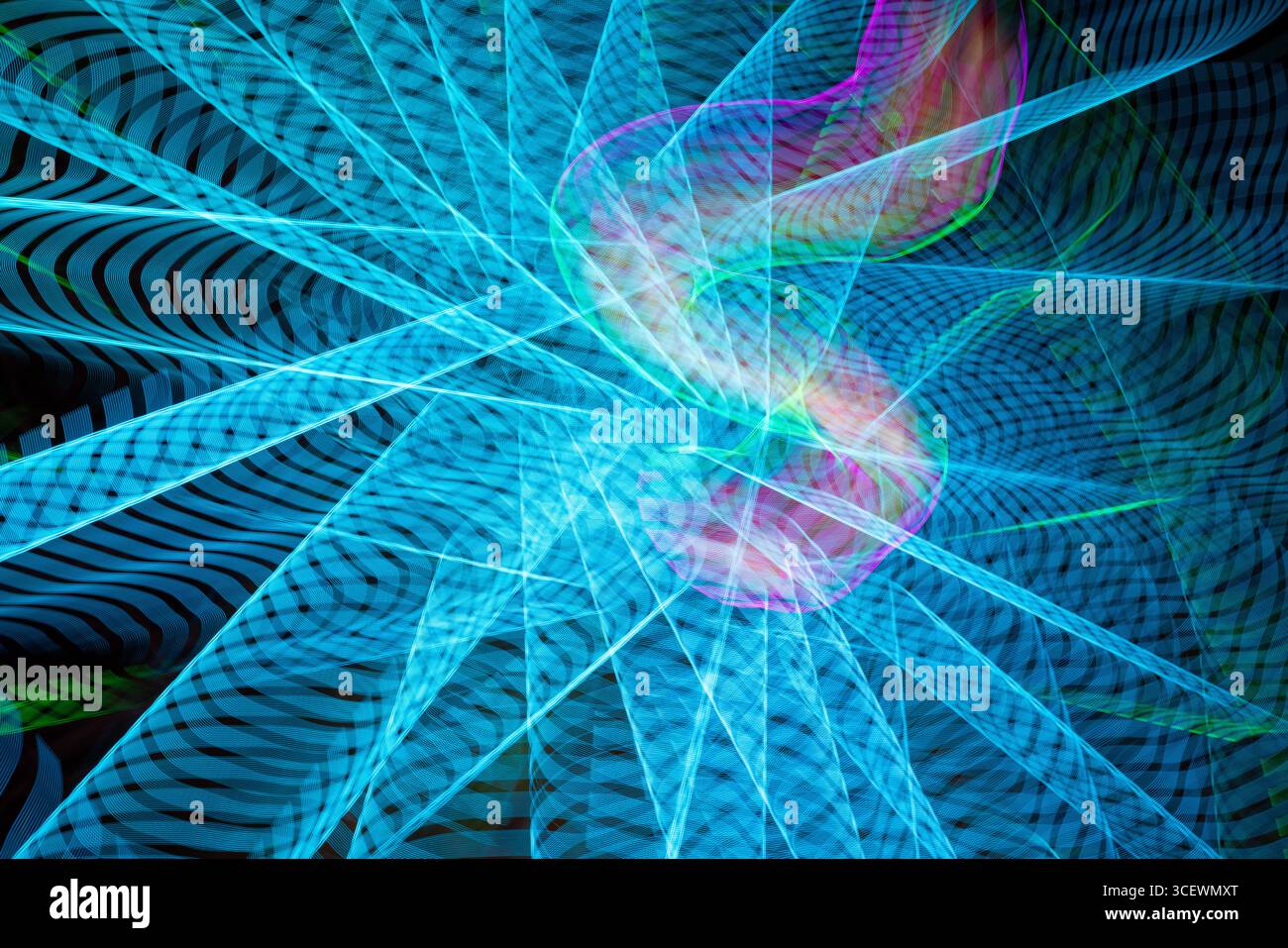 Intentional camera movement (ICM) of the spinning ferris wheel ...