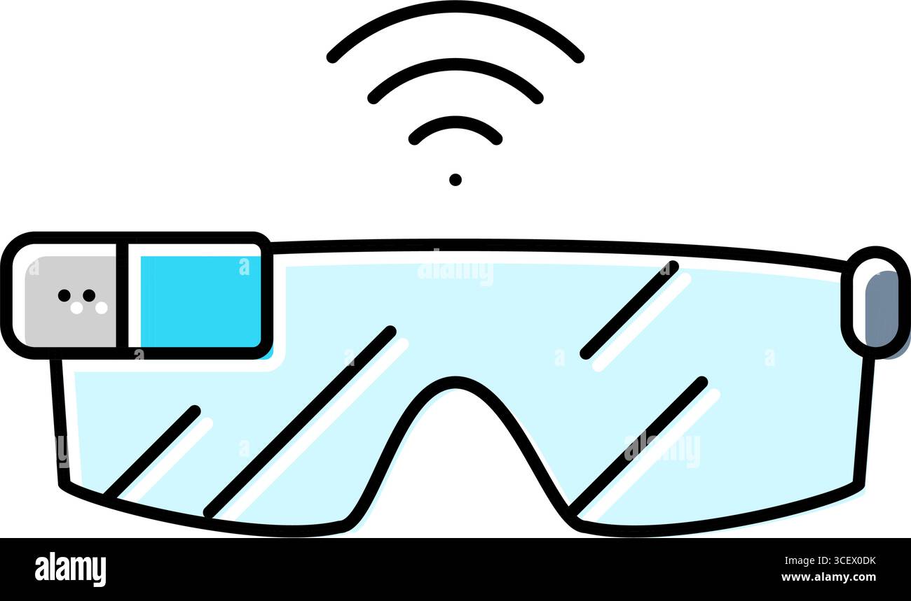 Ar smart glasses Stock Vector Images - Alamy