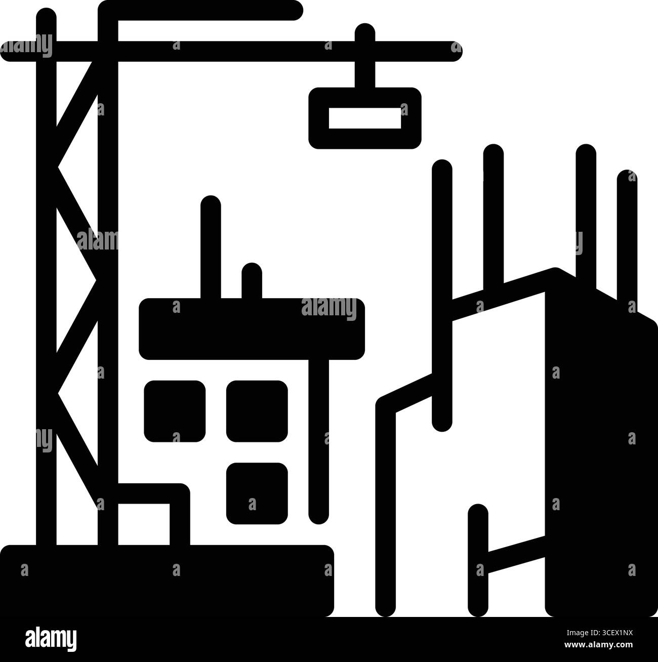 Icon for building progress, building Stock Vector Image & Art - Alamy