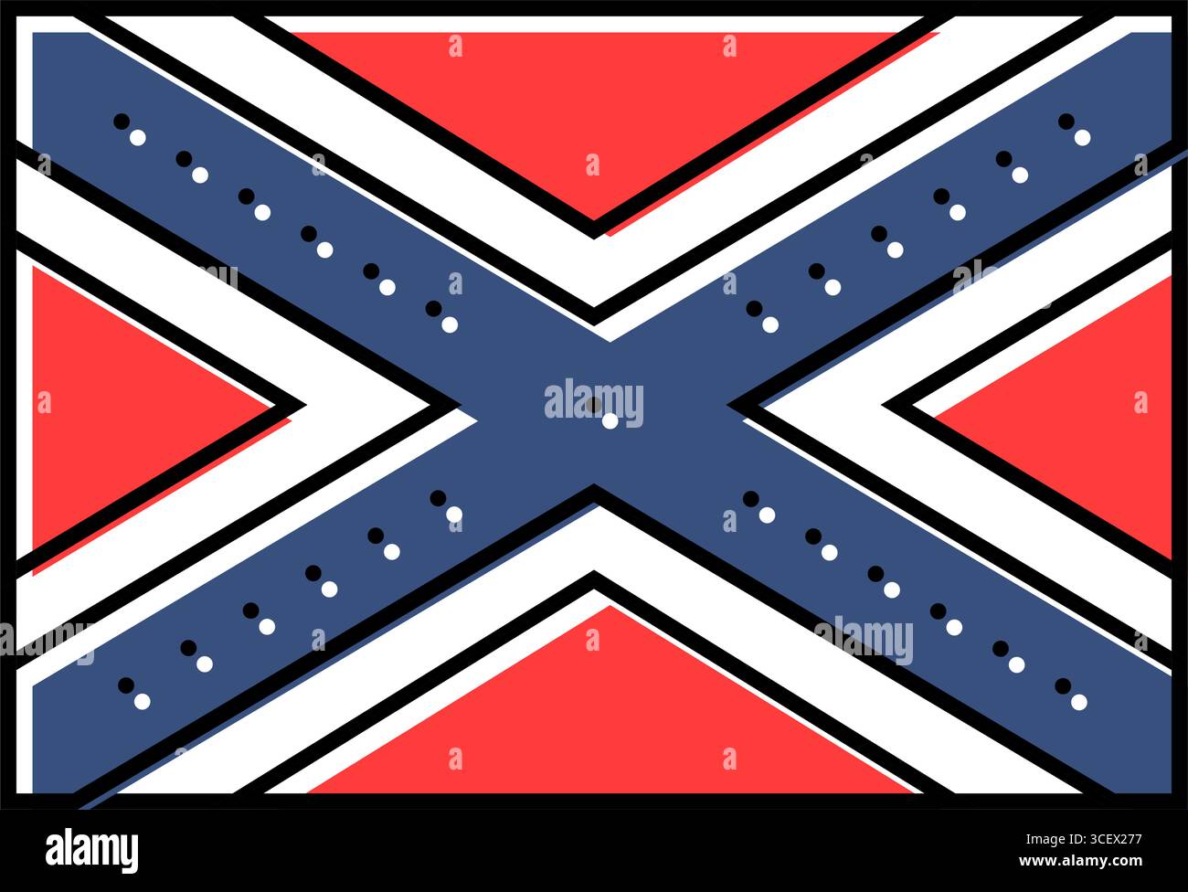 confederate flag redneck color icon vector illustration Stock Vector ...