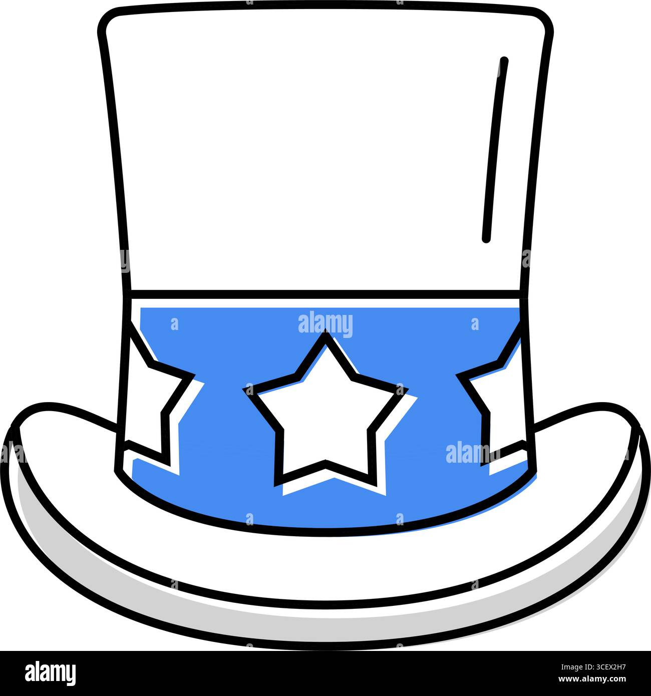 uncle sam hat color icon vector illustration Stock Vector Image & Art ...