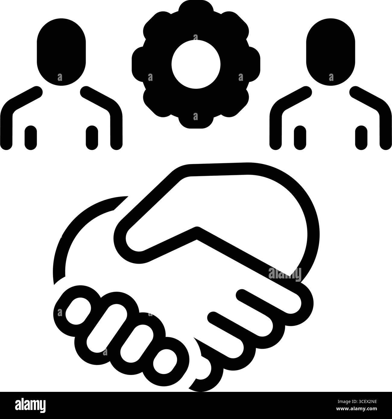 Icon relationship building Black and White Stock Photos & Images - Alamy
