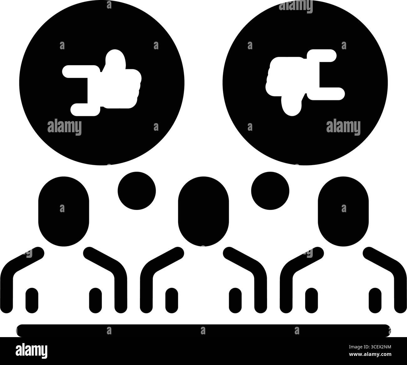 Public opinion icon vector Stock Vector Images - Alamy