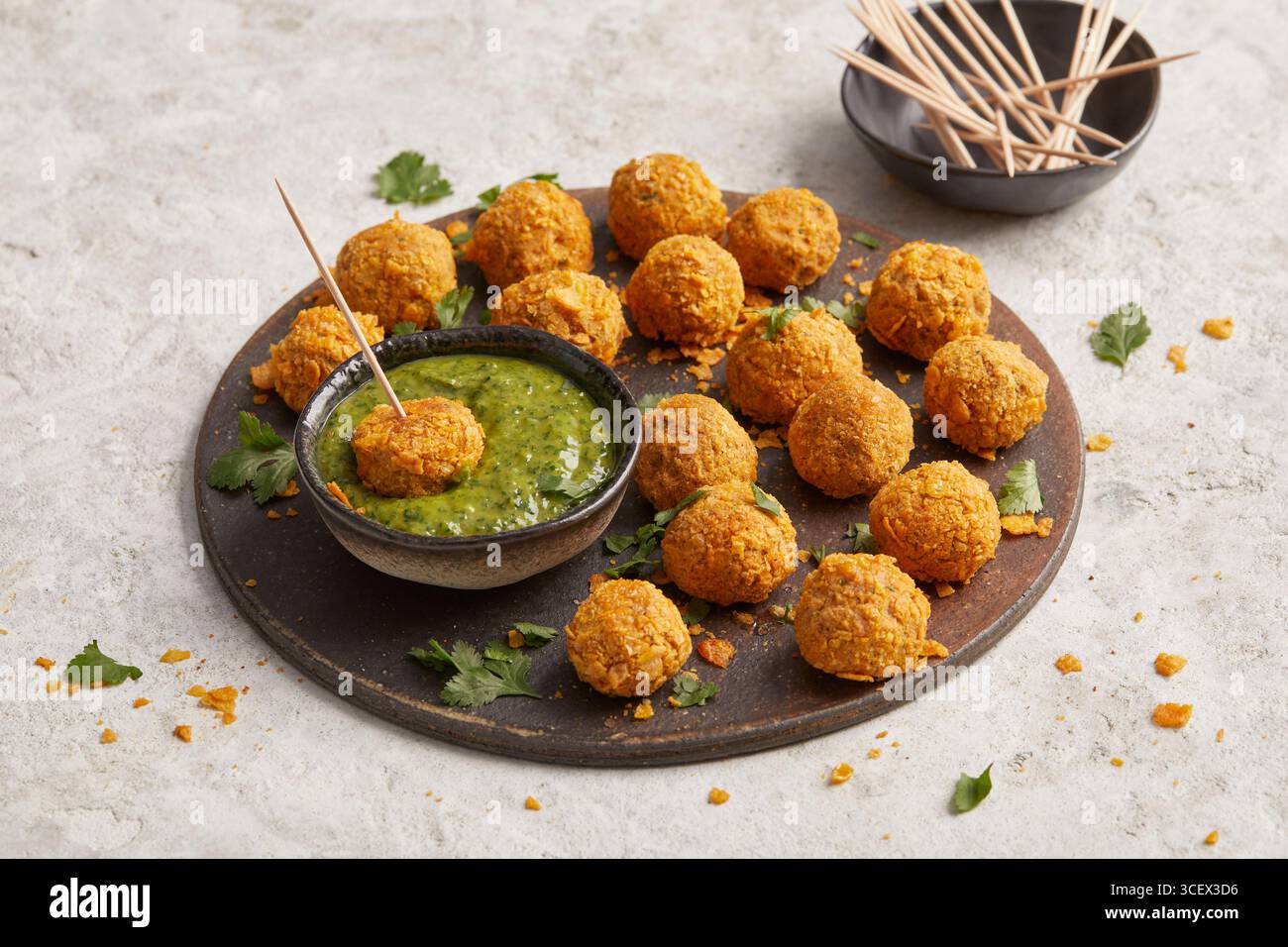 Lentil garam masala balls Stock Photo - Alamy