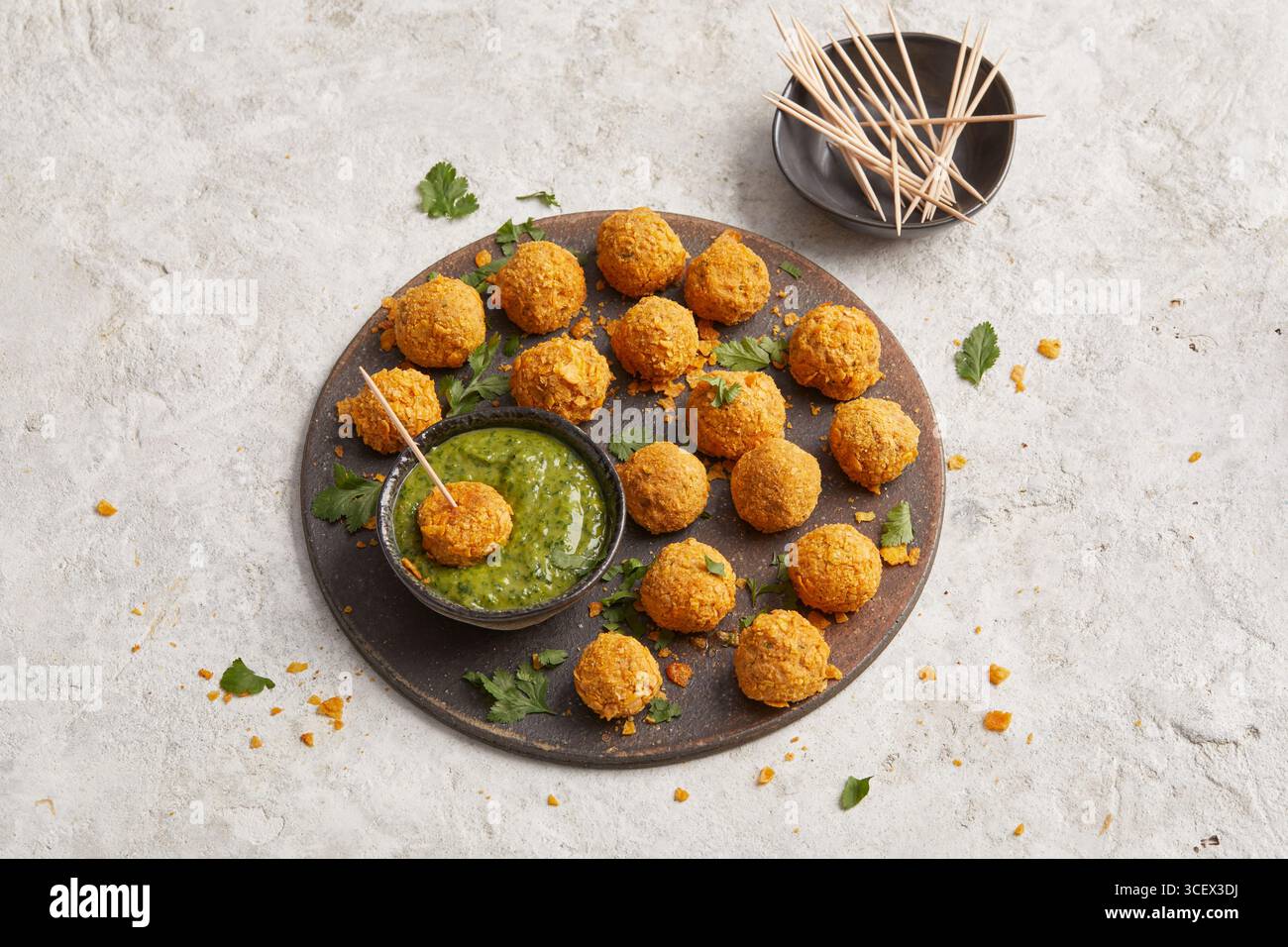Lentil garam masala balls Stock Photo - Alamy
