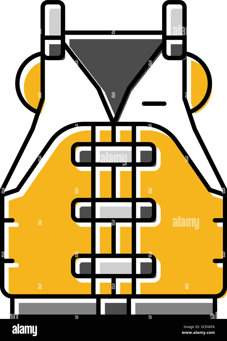 personal flotation device pfd color icon vector illustration Stock ...
