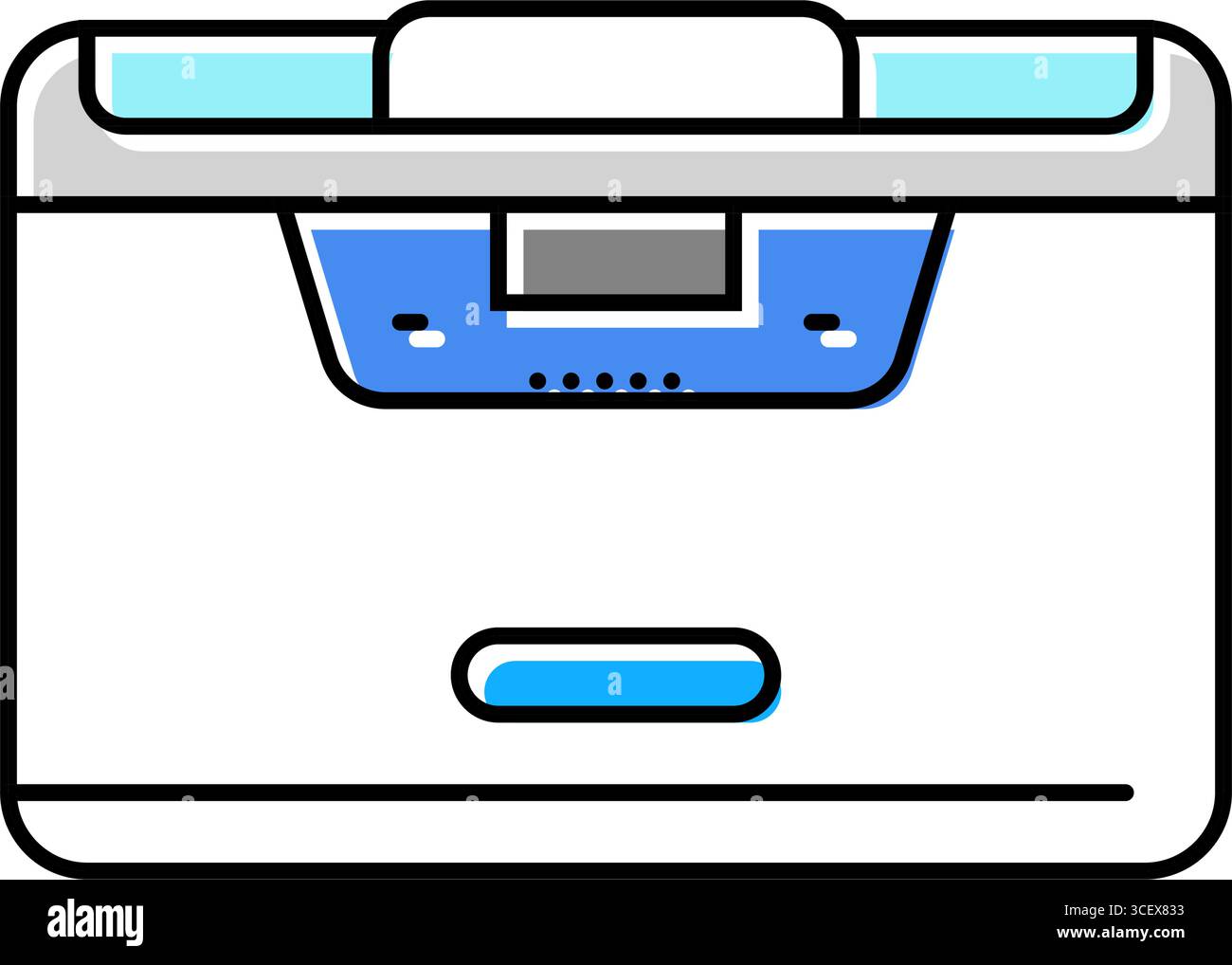 ultrasonic cleaner orthodontist color icon vector illustration Stock ...