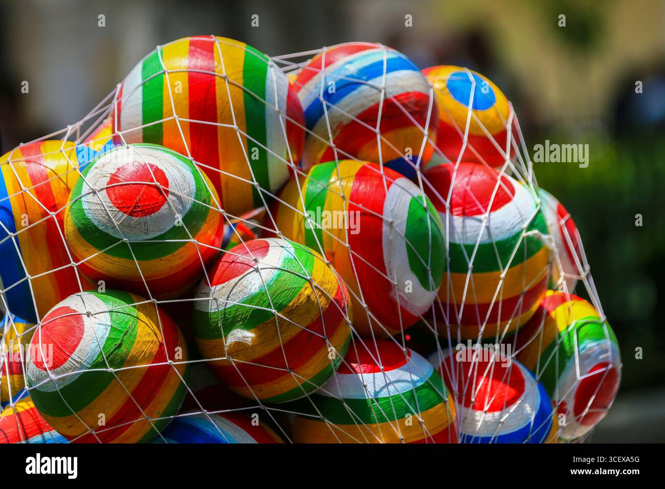 Antigua, Guatemala – April 10, 2017: Street vendors line the ...