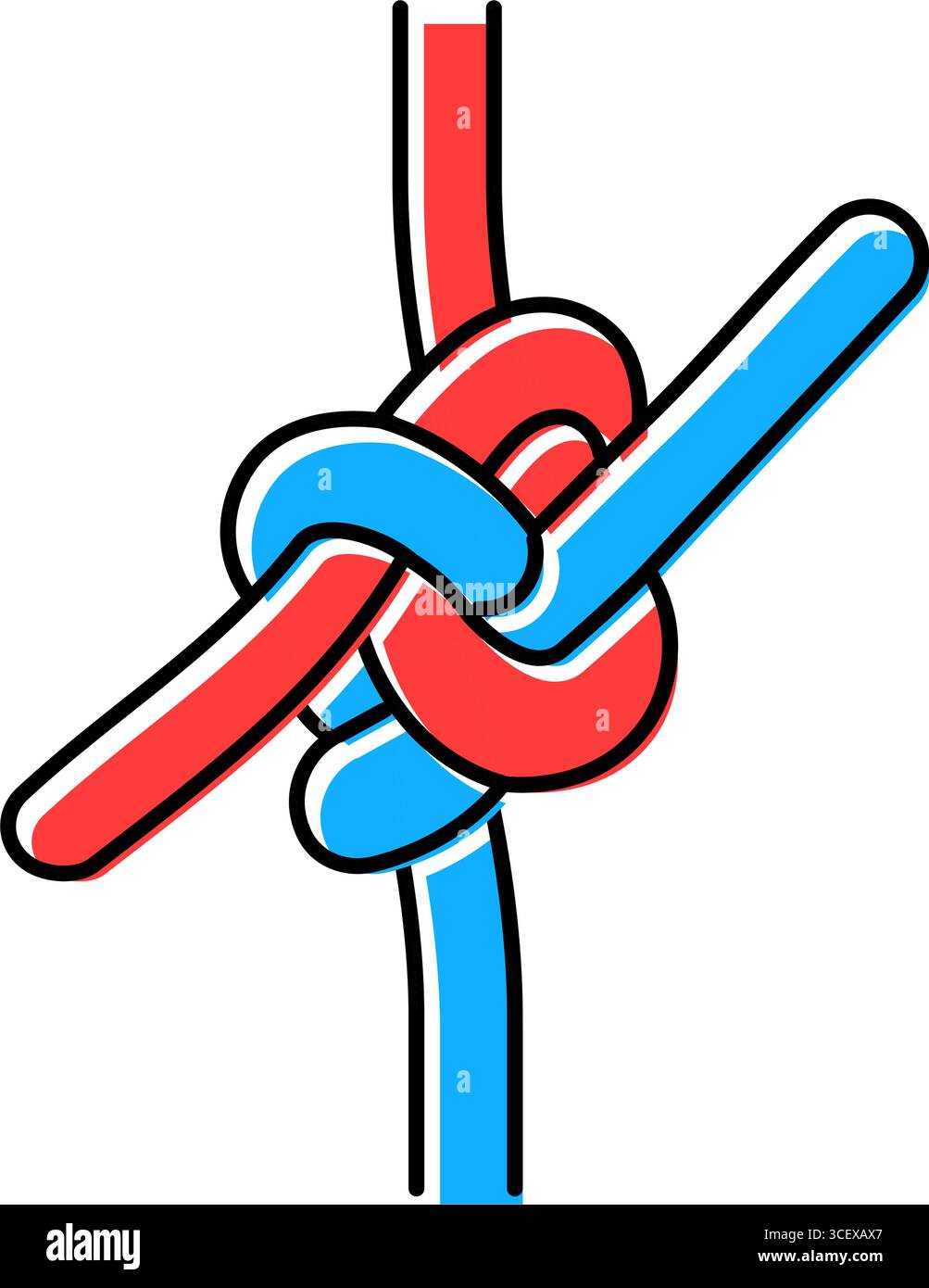 Lanyard hitch Stock Vector Images - Alamy