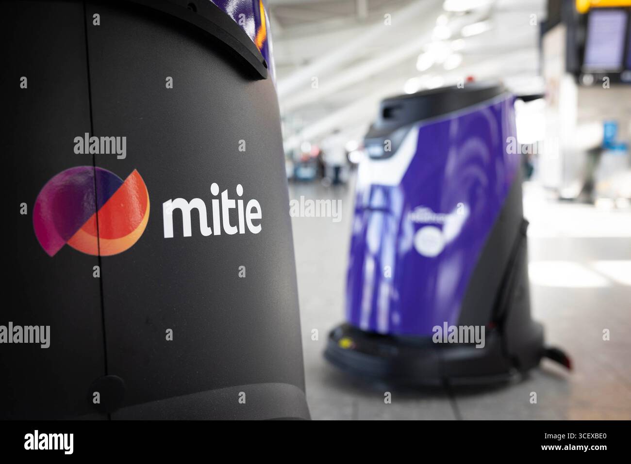 EDITORIAL USE ONLY One of 32 autonomous 'cobots', introduced by Mitie ...