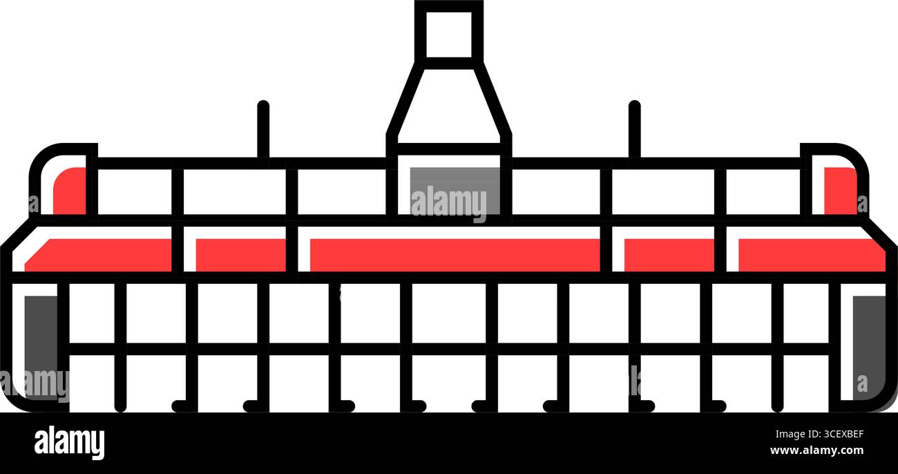 rotary tiller tractor color icon vector illustration Stock Vector Image ...
