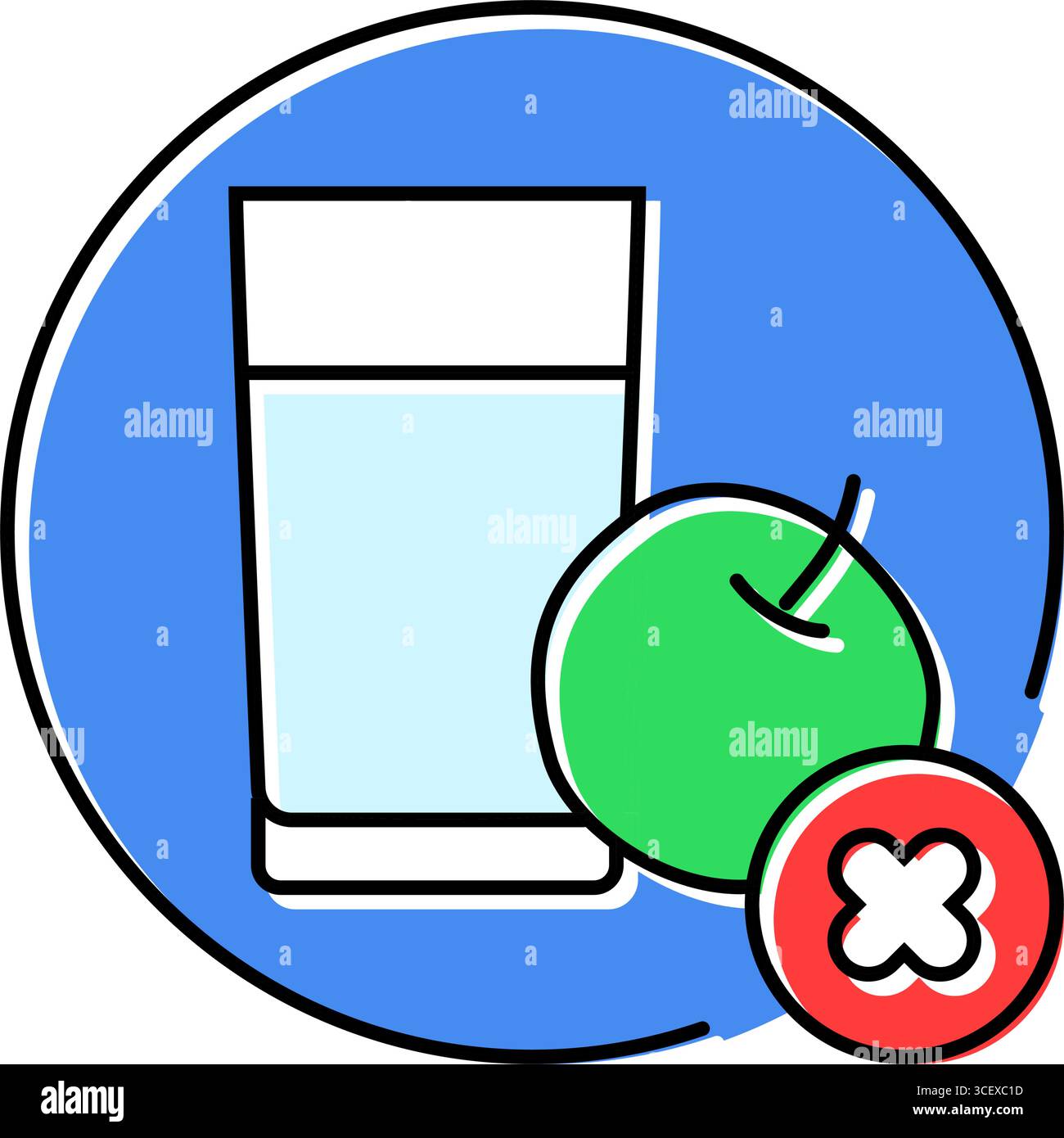 do not give the victim food drink color icon vector illustration Stock ...