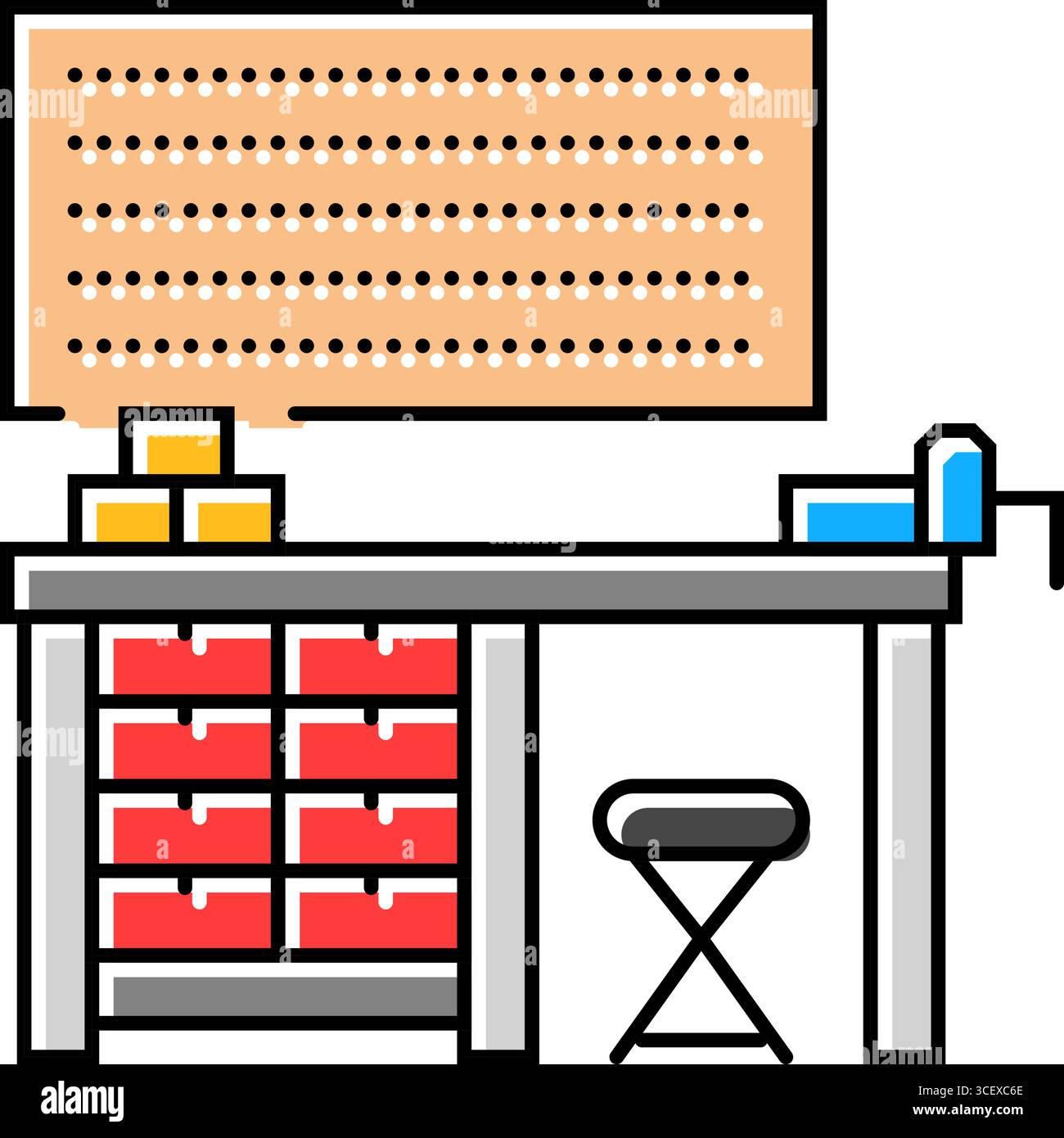 workbench tools color icon vector illustration Stock Vector Image & Art ...