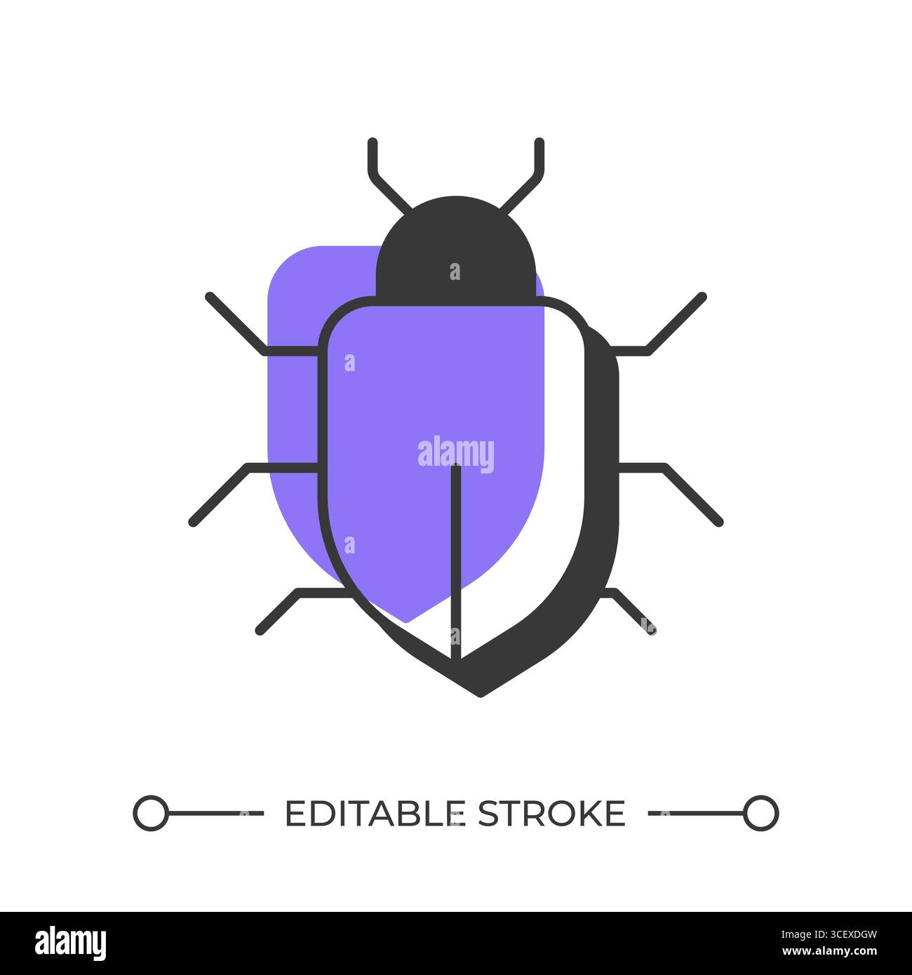 Cyber bug icon outline Cut Out Stock Images & Pictures - Alamy