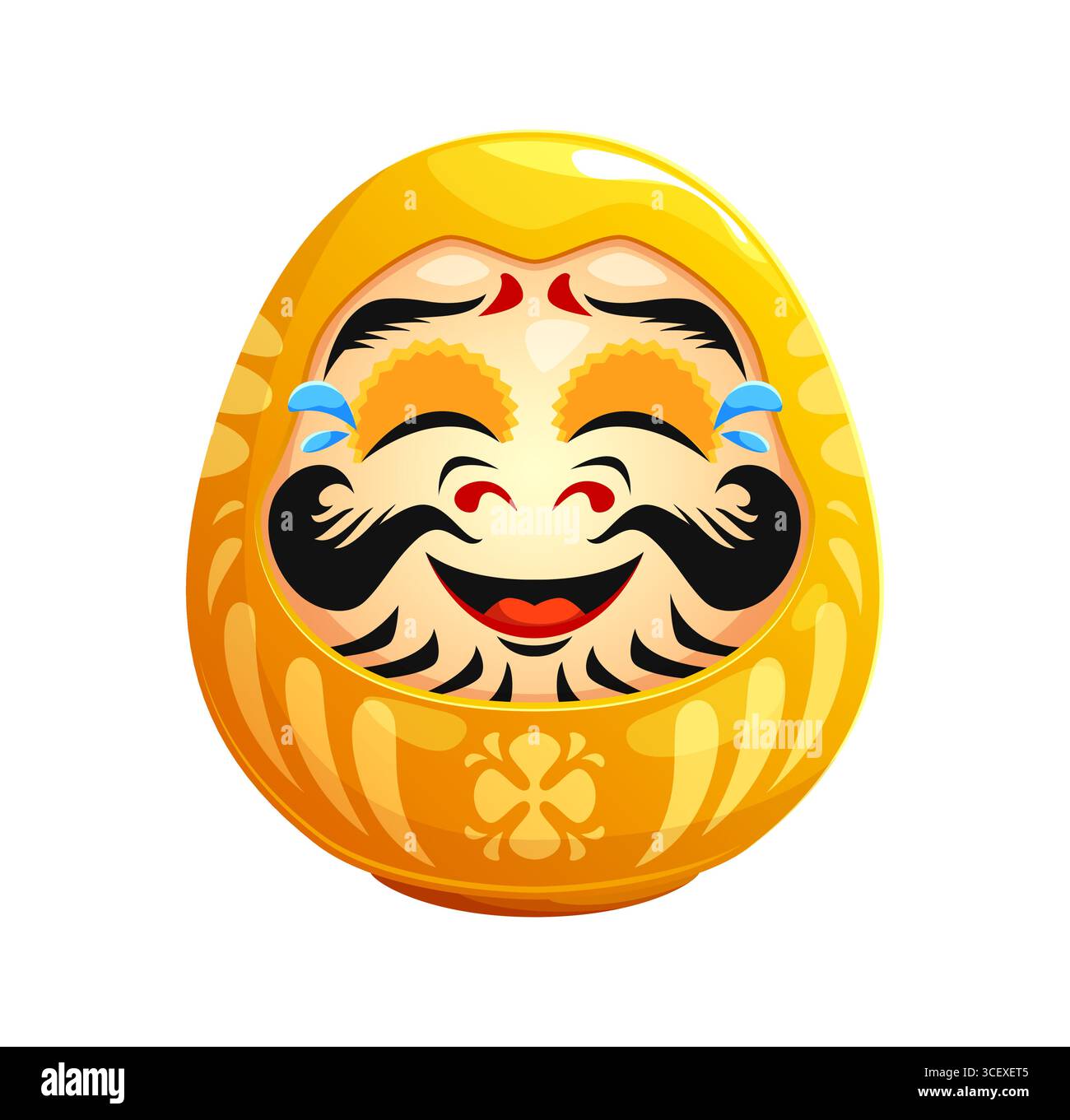 Daruma Japanese doll of Japan culture and talisman with laughing face ...