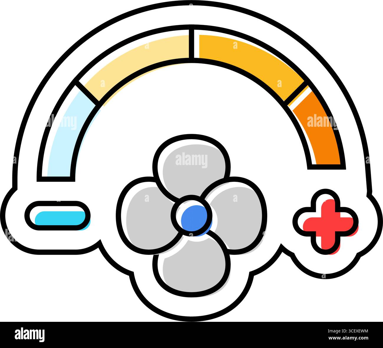 Vector icon settings feature hi-res stock photography and images - Alamy