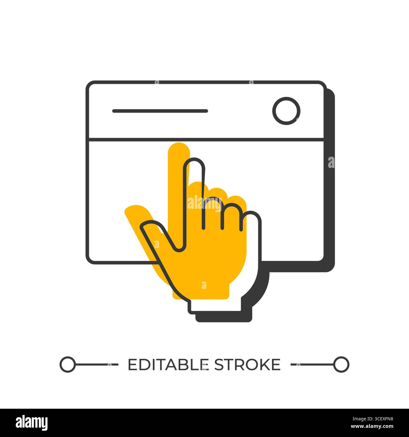 Interface interaction design website Stock Vector Images - Alamy