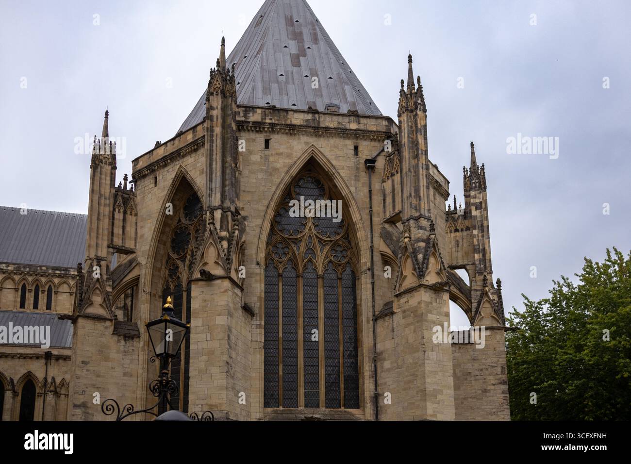Exterior view of a historic Gothic-style cathedral featuring tall ...
