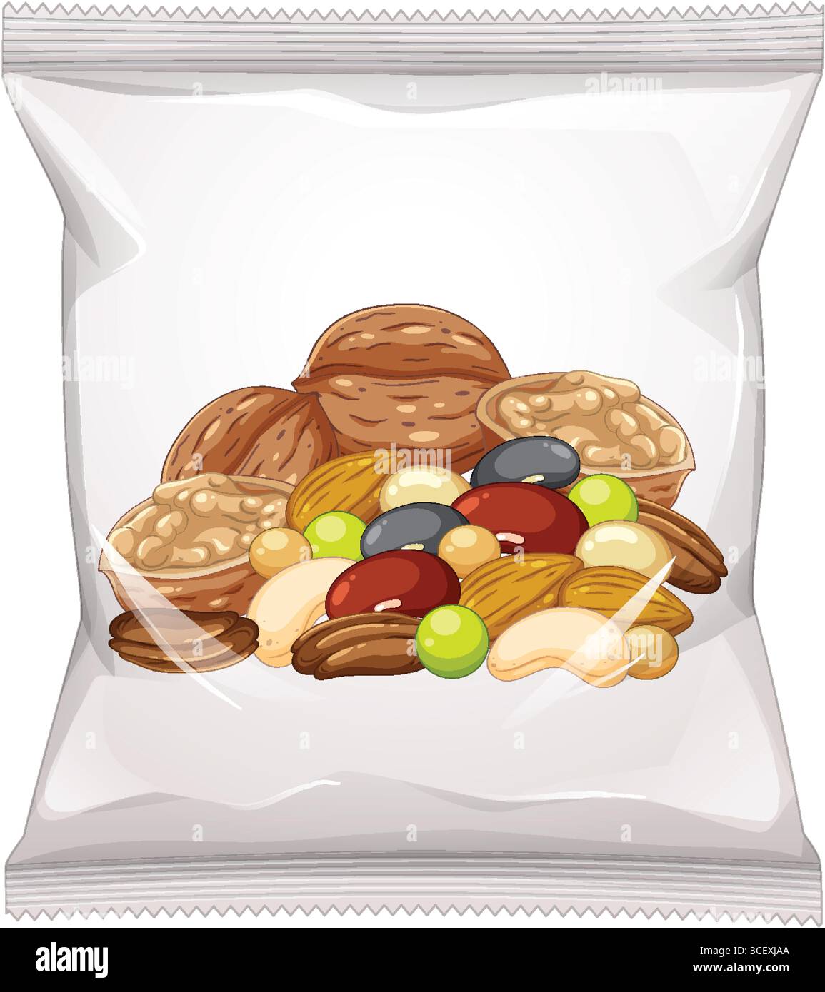 Mixed nuts bag Stock Vector Images - Alamy